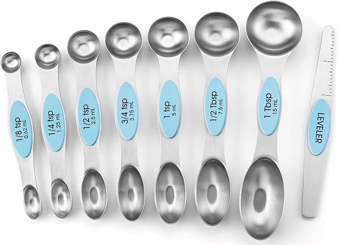 Amazon.com: Spring Chef Stainless Steel Magnetic Measuring Spoons Set ...