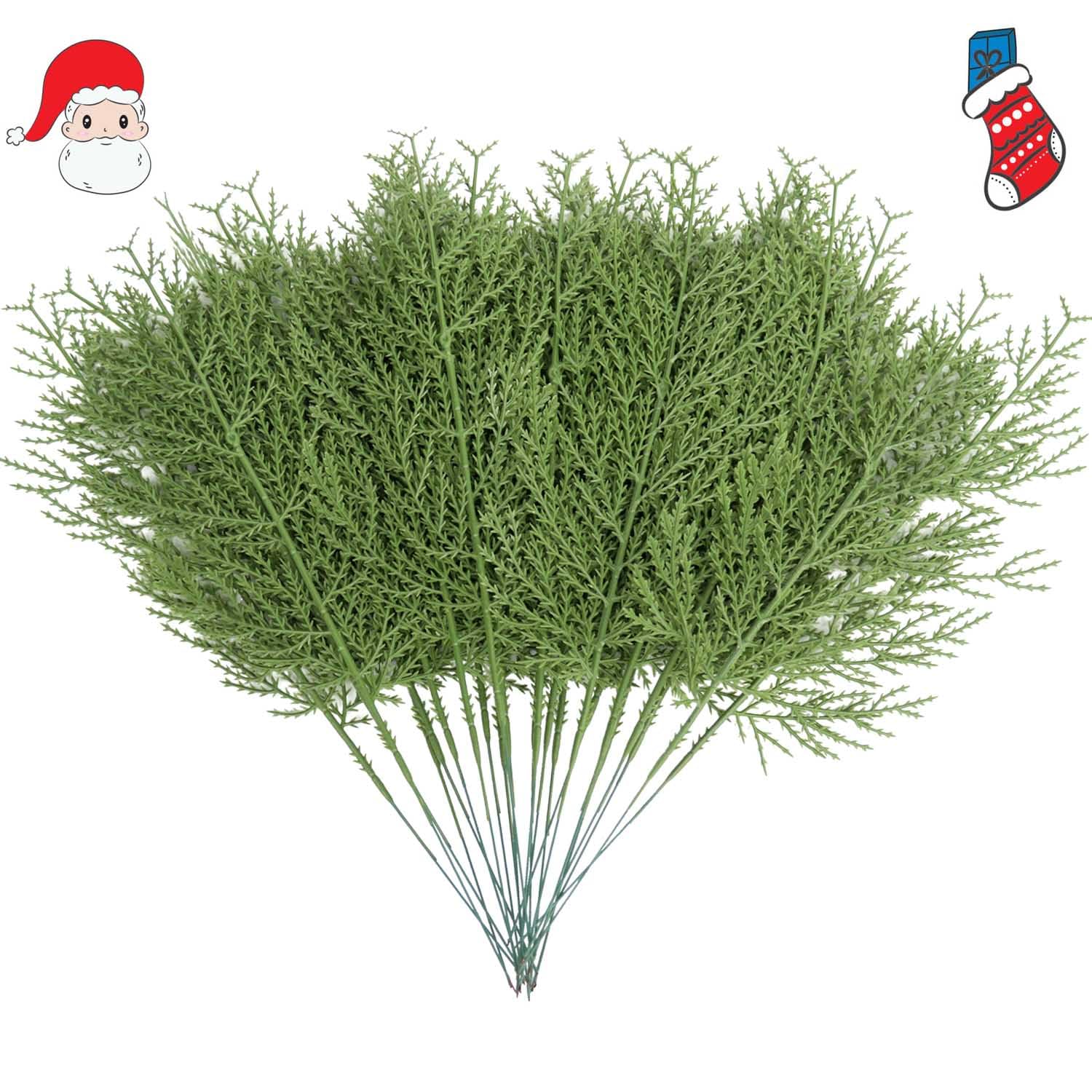 Amazon.com: Mklsit Faux Cedar Stems, 40 Pcs Realistic Artificial Faux ...