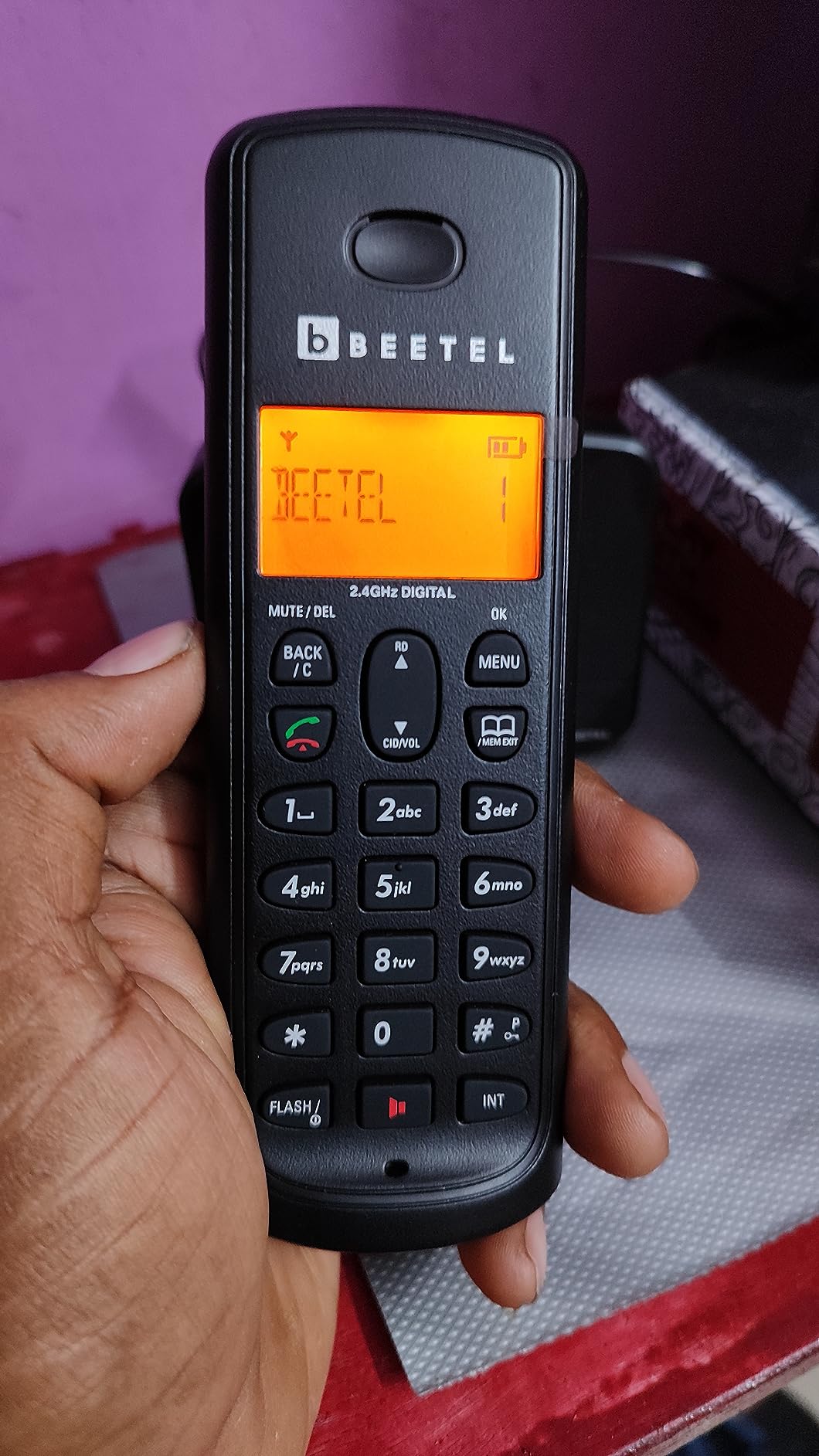 Beetel X90 Cordless 2.4Ghz Landline Phone with Caller ID Display ...