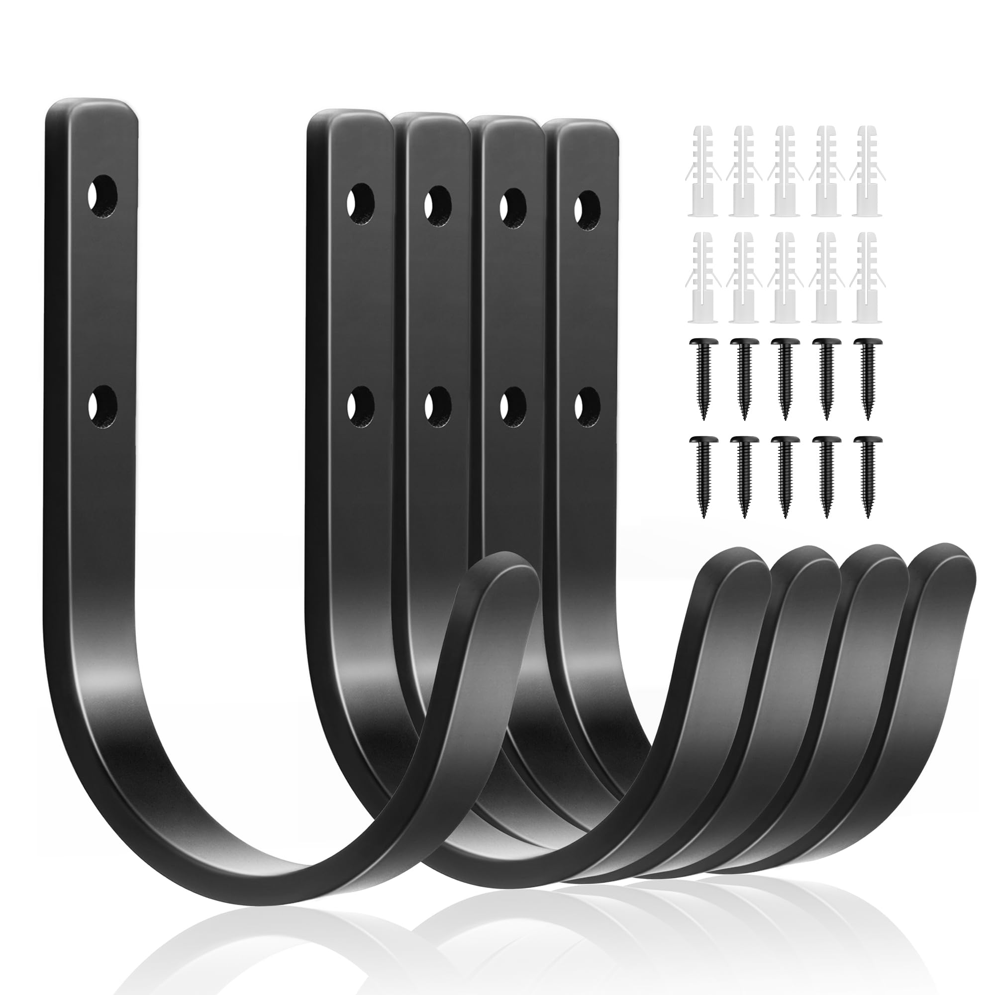 Amazon.com: niffgaff Wall Outdoor Hooks for Hanging Coat - 30LB Screw ...