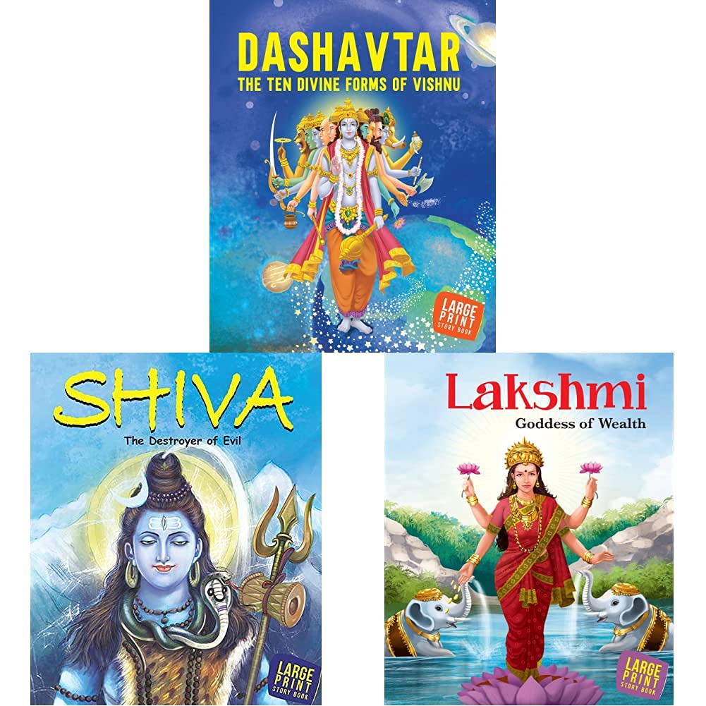 Buy Dashavtar The Ten Divine forms of Vishnu -Indian Mythology+ Shiva ...