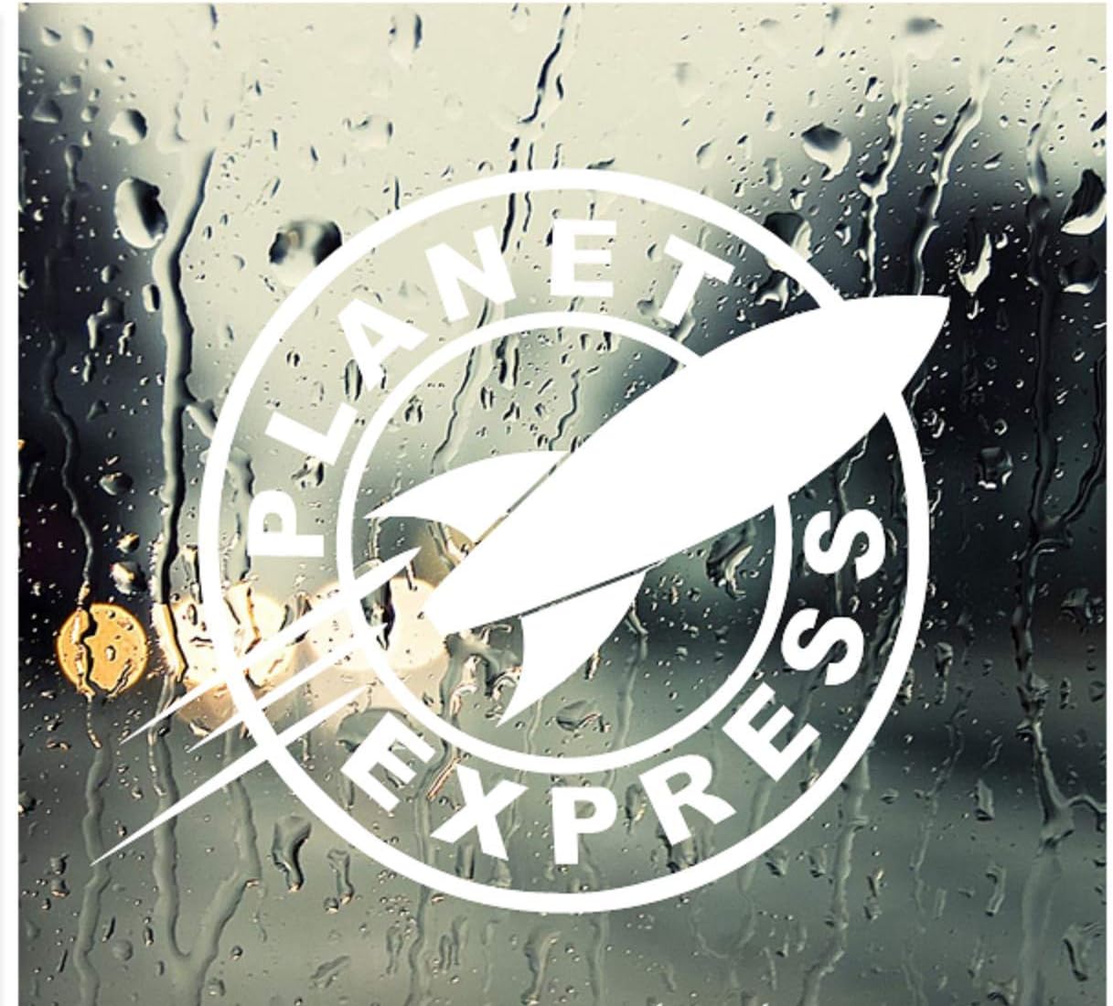 Amazon.com - Planet Express Logo Shaped Sticker (Alien Earth Mail ...