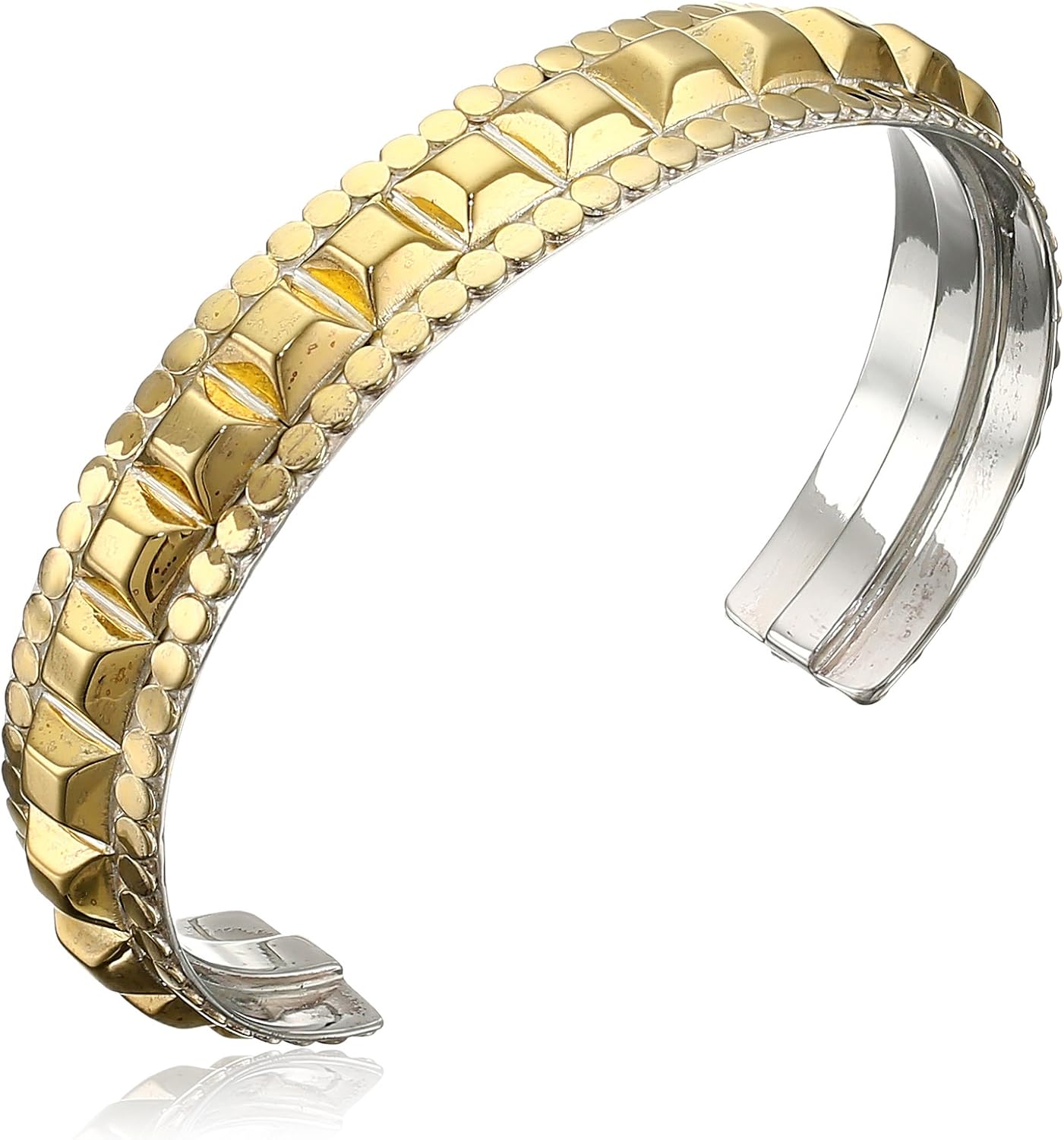 Amazon.com: Anna Beck Designs "Java" 18k Gold-Plated Skinny Studded ...