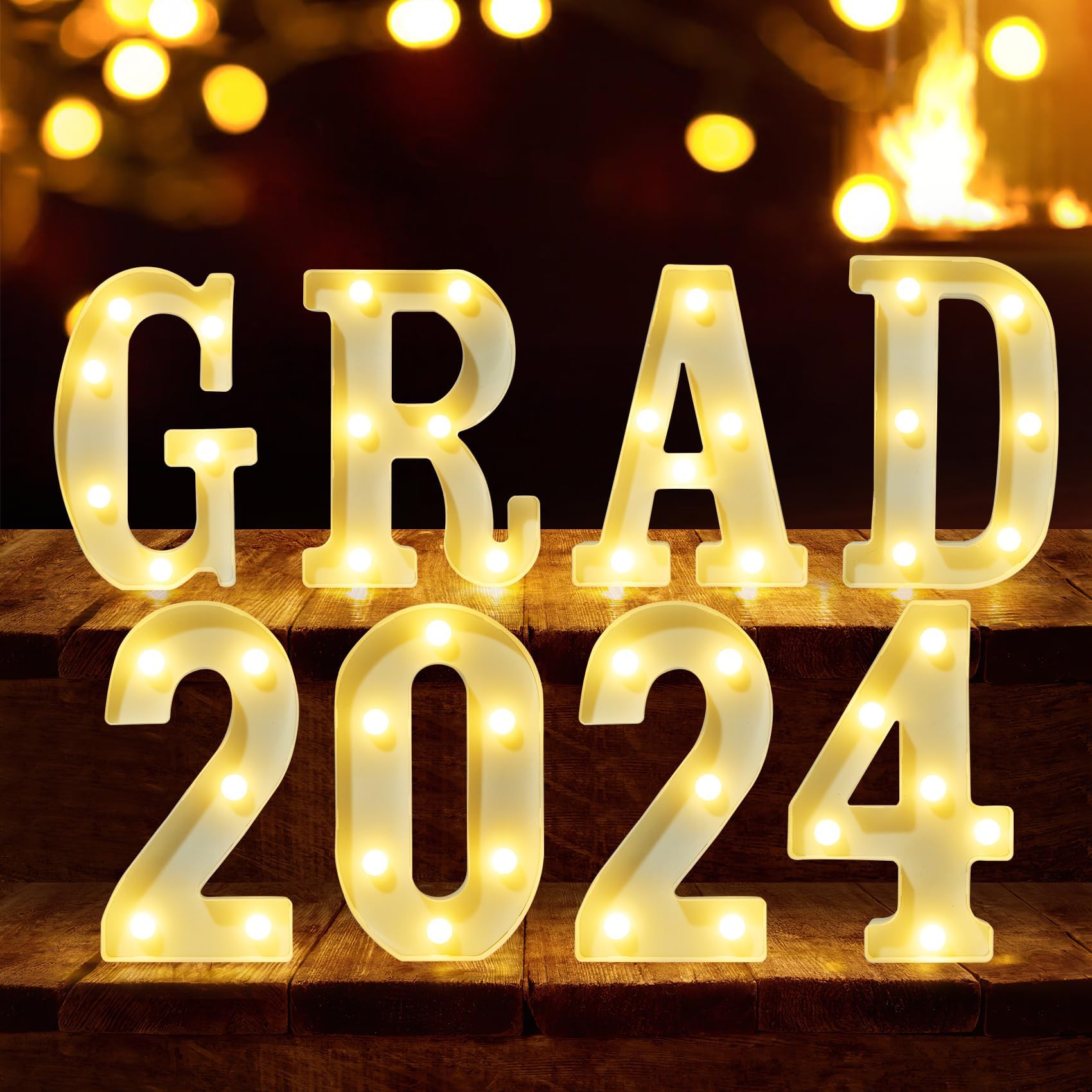 Amazon.com: Olutacot 3 Sets Graduation Party Light up Number 2024 ...