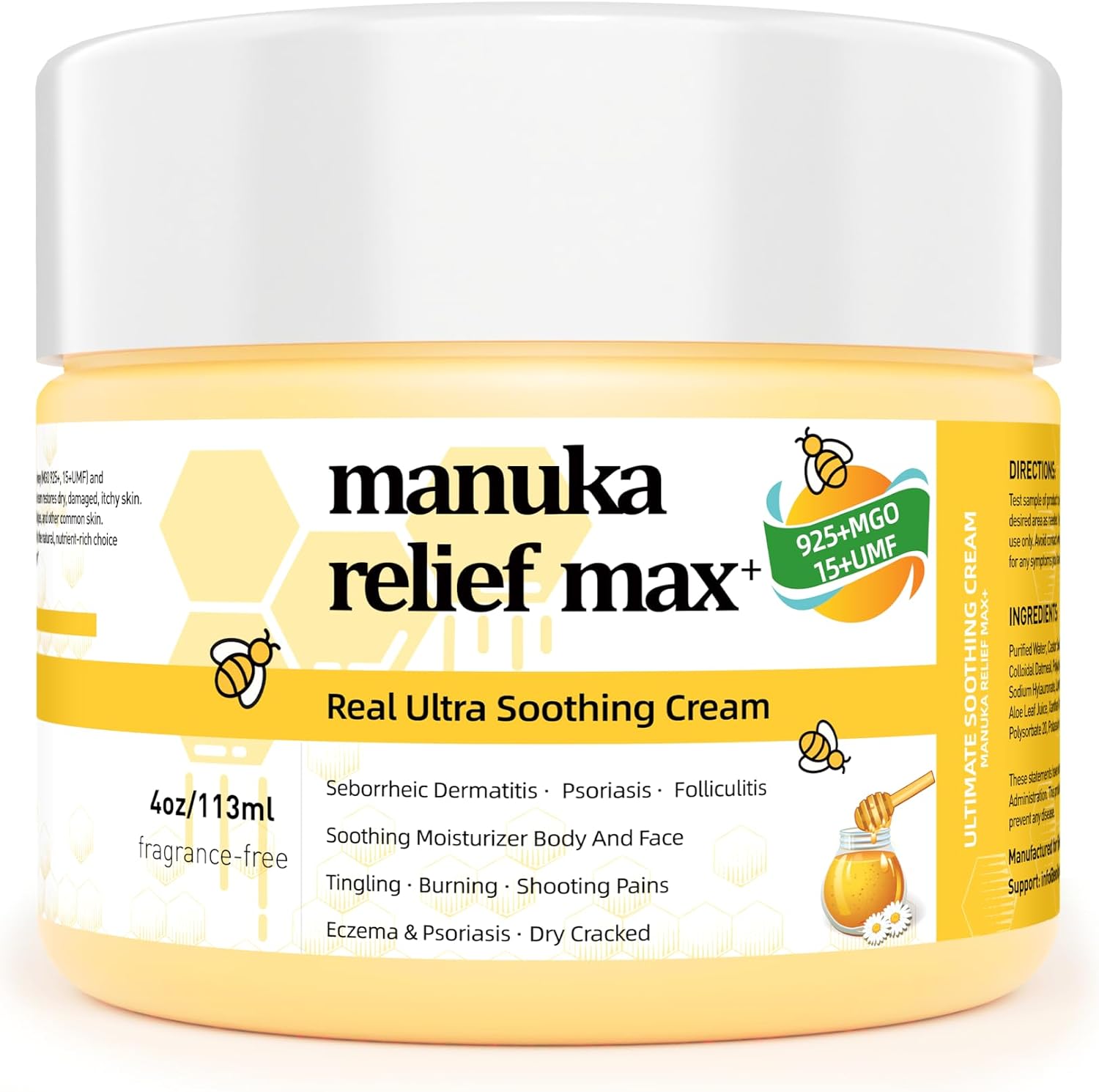Amazon.com: Max Strength Treat Natural Organic Manuka Cream Ointment ...