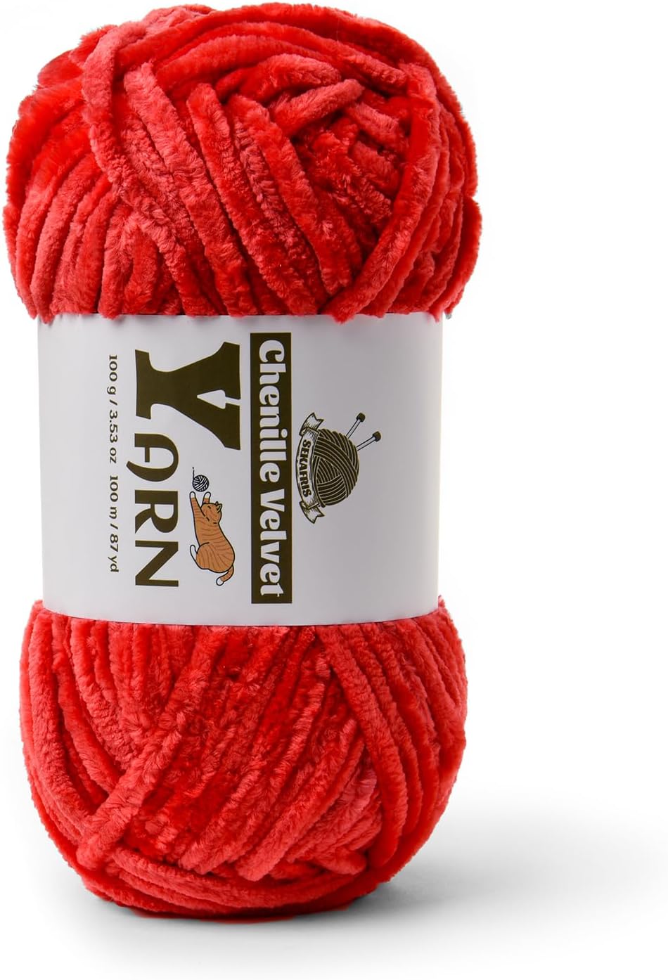 Amazon.com: Red Velvet Crochet Yarn,100g/0.22lb Hand Knitting Yarn ...