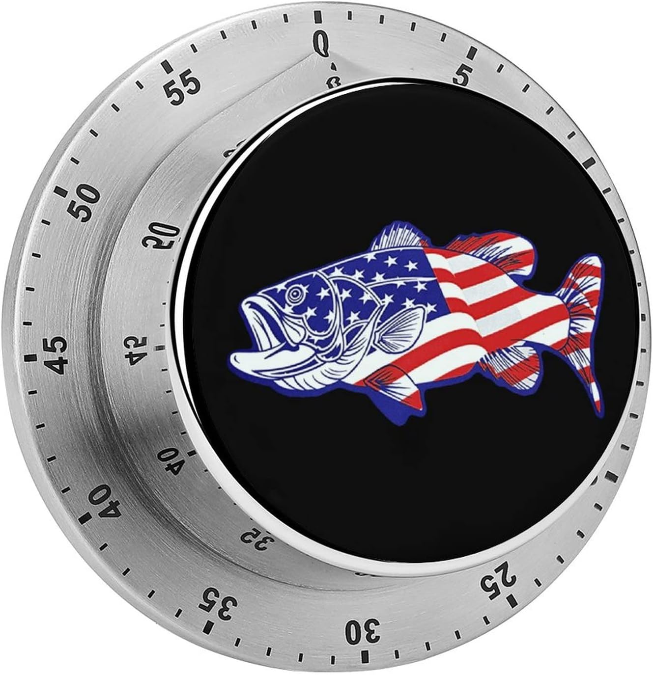 Amazon.com: American Bass Fish Timer 60 Minute Wind Up Clock Loud Alarm ...