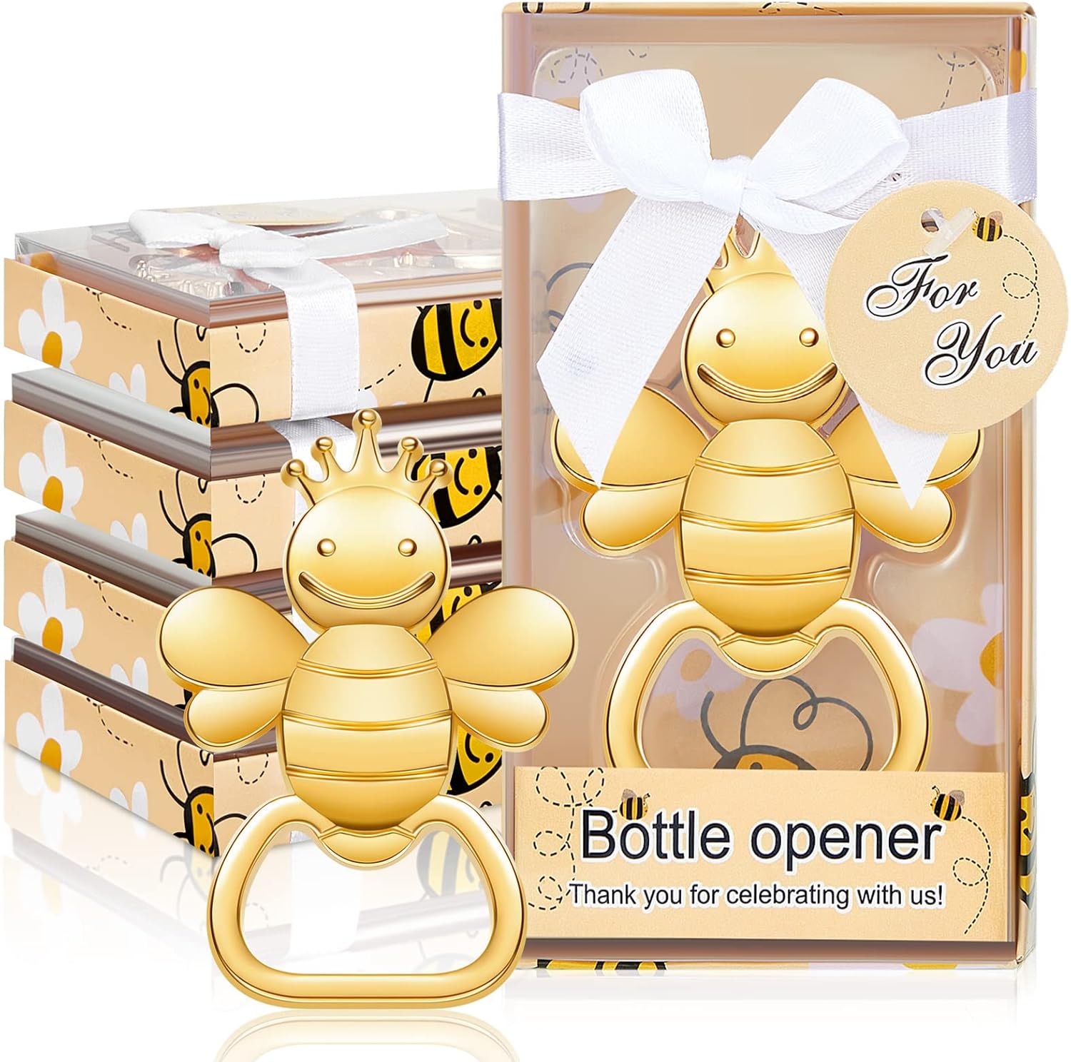 Amazon.com: 36 Sets Bee Bottle Opener Bee Shaped Wedding Party Favor ...