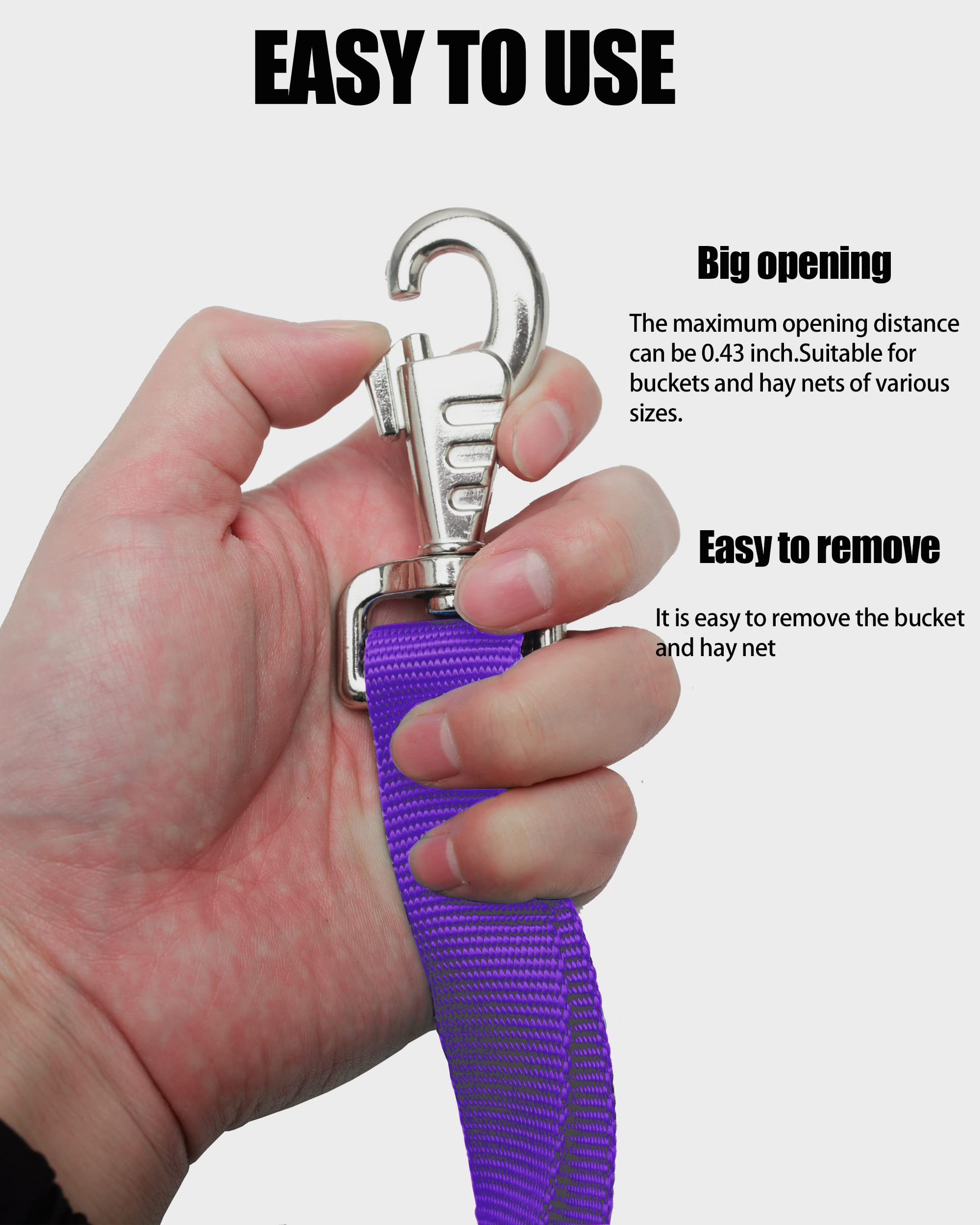 Snapklik.com : Loaged Adjustable Nylon Bucket Strap 3 Pack- For Hay ...