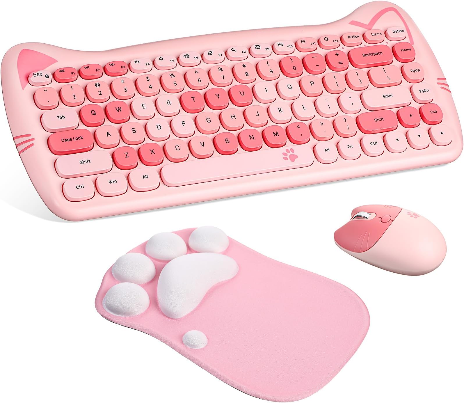 Amazon.com: Perixx PERIDUO-715 Wireless Mini Keyboard and Mouse Set ...