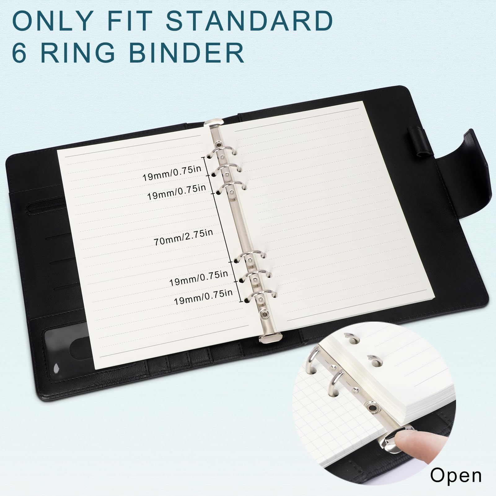 Snapklik.com : A5 Refill Paper, 4 Pack Toplive 100GSM Thick Refillable ...