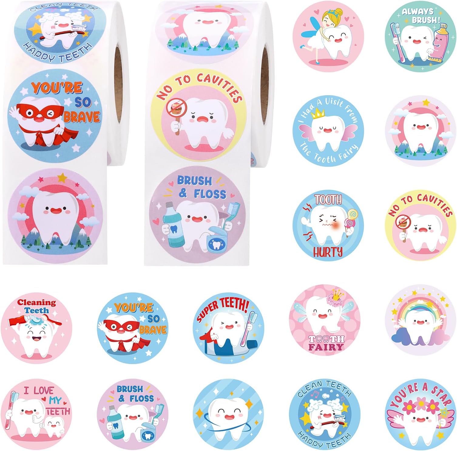 Amazon.com: AnyDesign 300Pcs Gift Box Seal Sticker Aesthetic Flower and ...