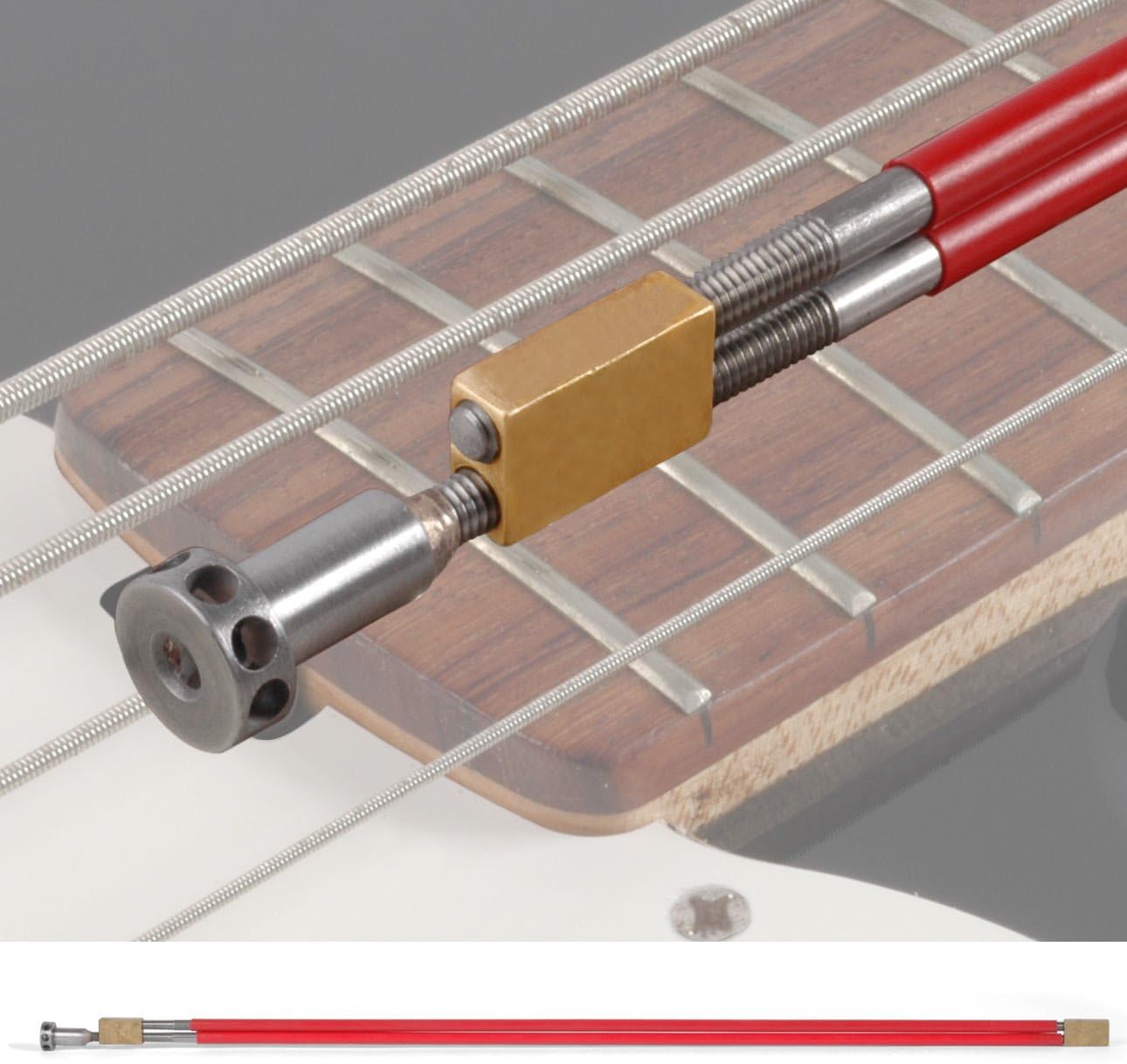 Amazon.com: StewMac 2-Way Adjustable Hot Rod Truss Rod, with 1/2 ...