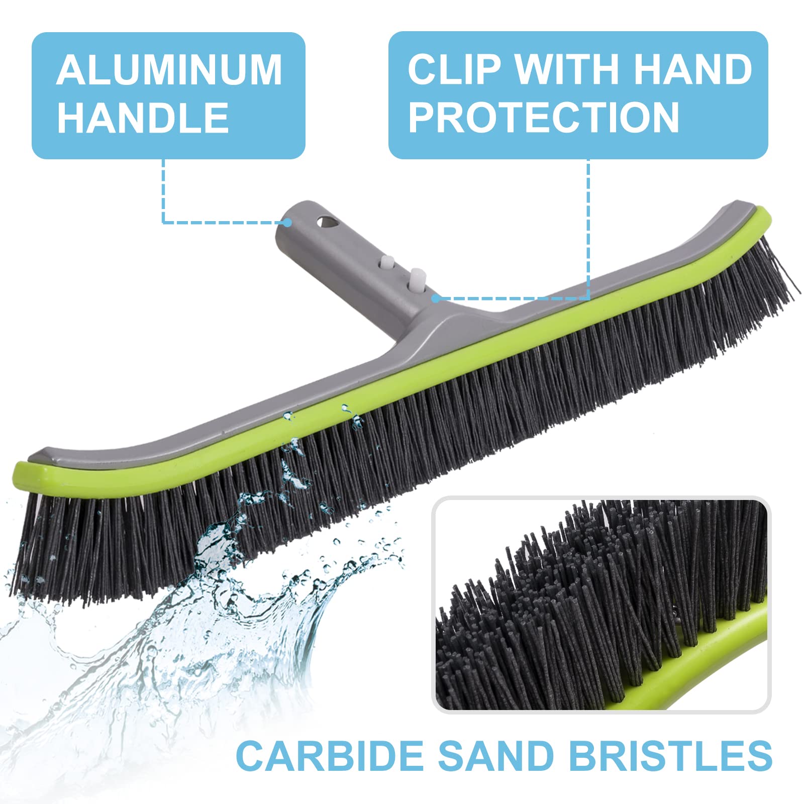 Snapklik.com : Pool Brush Head For Cleaning Plaster And Gunite Concrete ...
