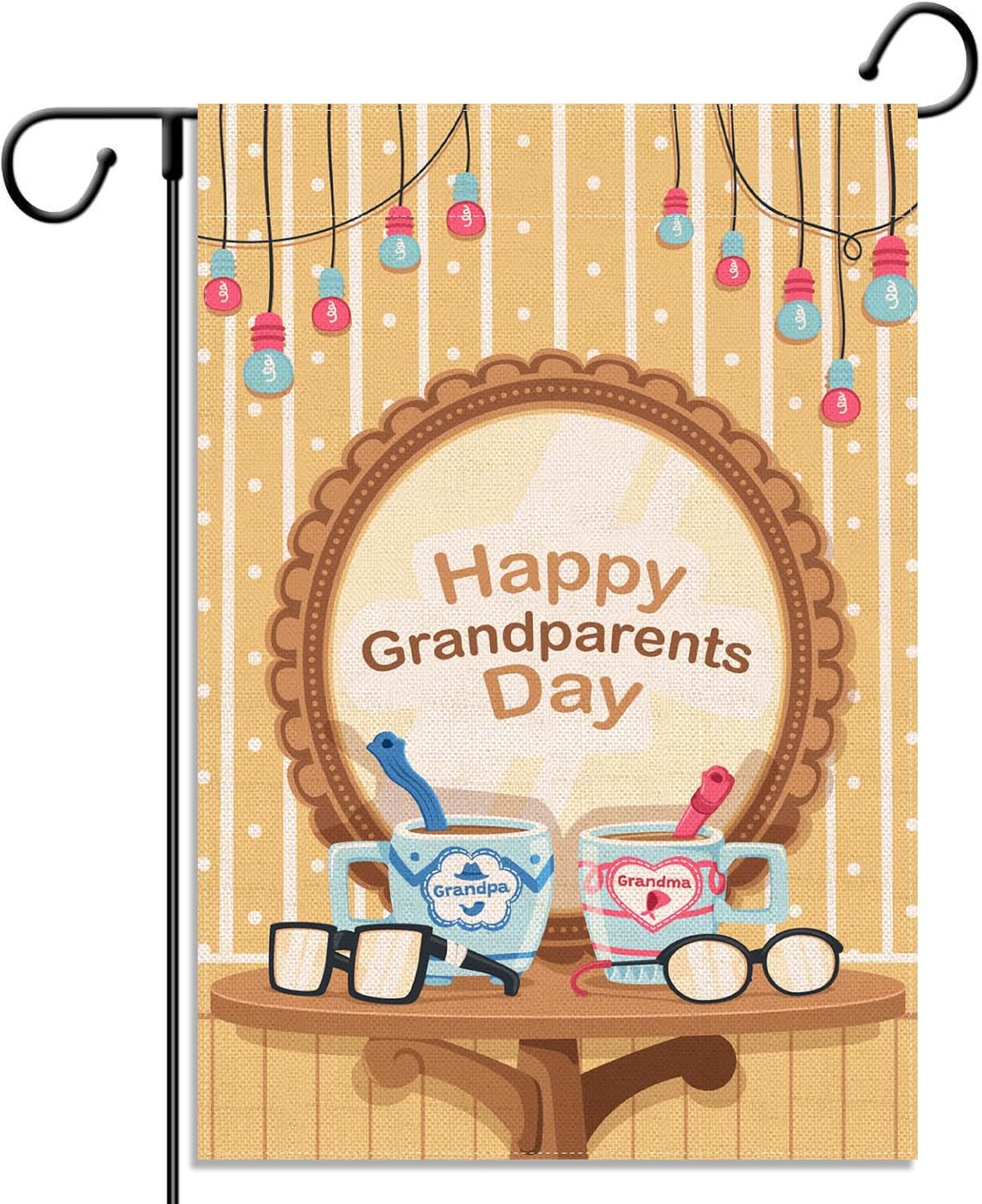 Amazon.com : Happy Grandparents Day Garden Flag Love Grandpa and ...