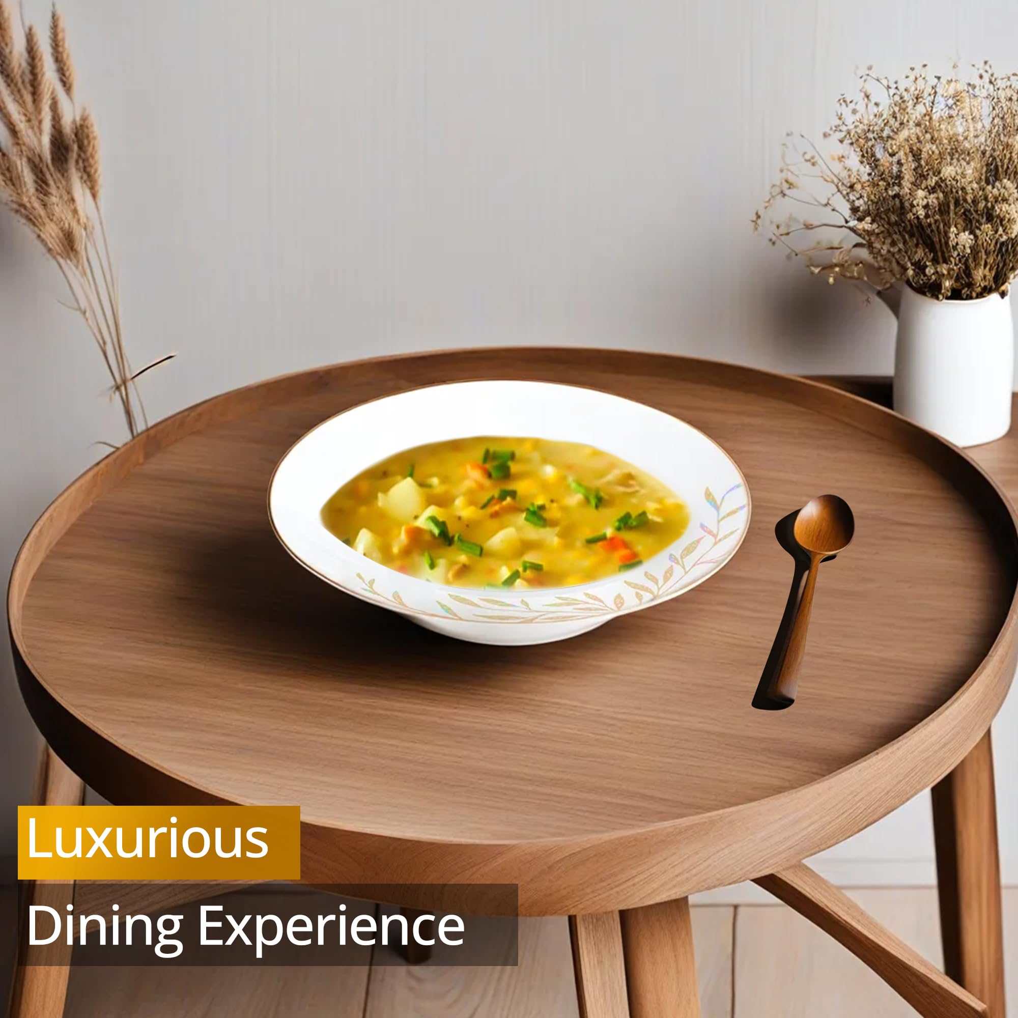 Snapklik.com : 32 Pack Elegant Disposable Plastic Bowls Includes 32 ...