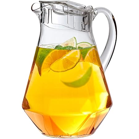 Amazon.com: Amazing Abby - Quadly - Acrylic Pitcher (64 oz), Clear ...