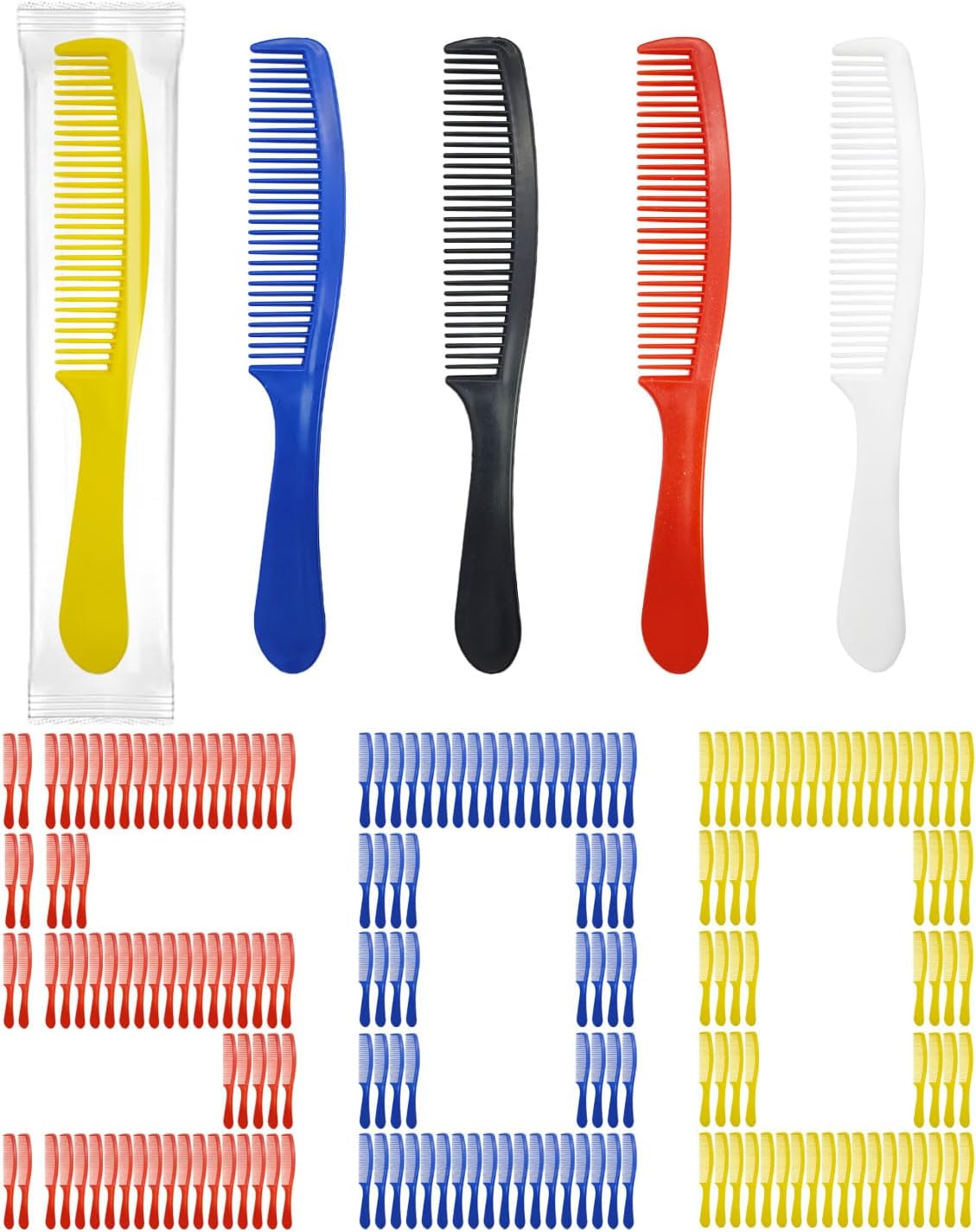 Amazon.com : Combs Individually Wrapped, 200 Pcs Disposable Combs in ...