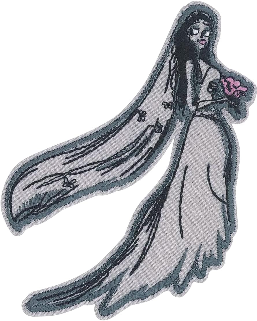 Amazon.com: C&D Visionary Corpse Bride Emily Walking Patch, Grey, Black ...