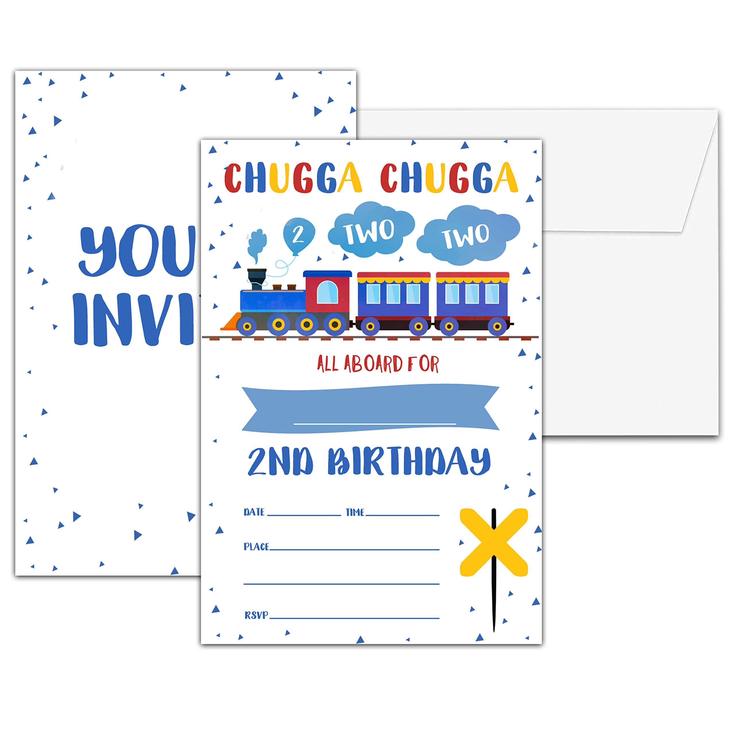 Train Birthday Invitation Wording 2 Editable Chugga Chugga Two Two