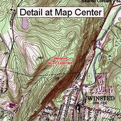 Amazon.com : USGS Topographic Quadrangle Map - Winsted, Connecticut ...