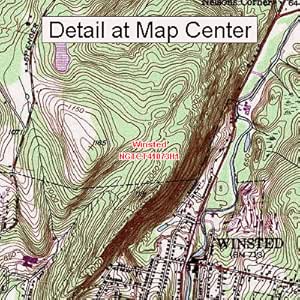 Amazon.com : USGS Topographic Quadrangle Map - Winsted, Connecticut ...