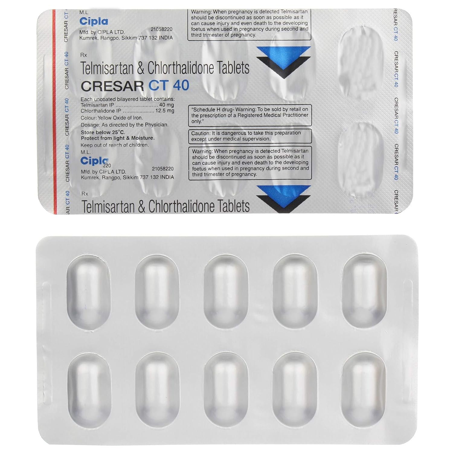 Cresar CT 40 - Strip of 10 Tablets : Amazon.in: Fashion