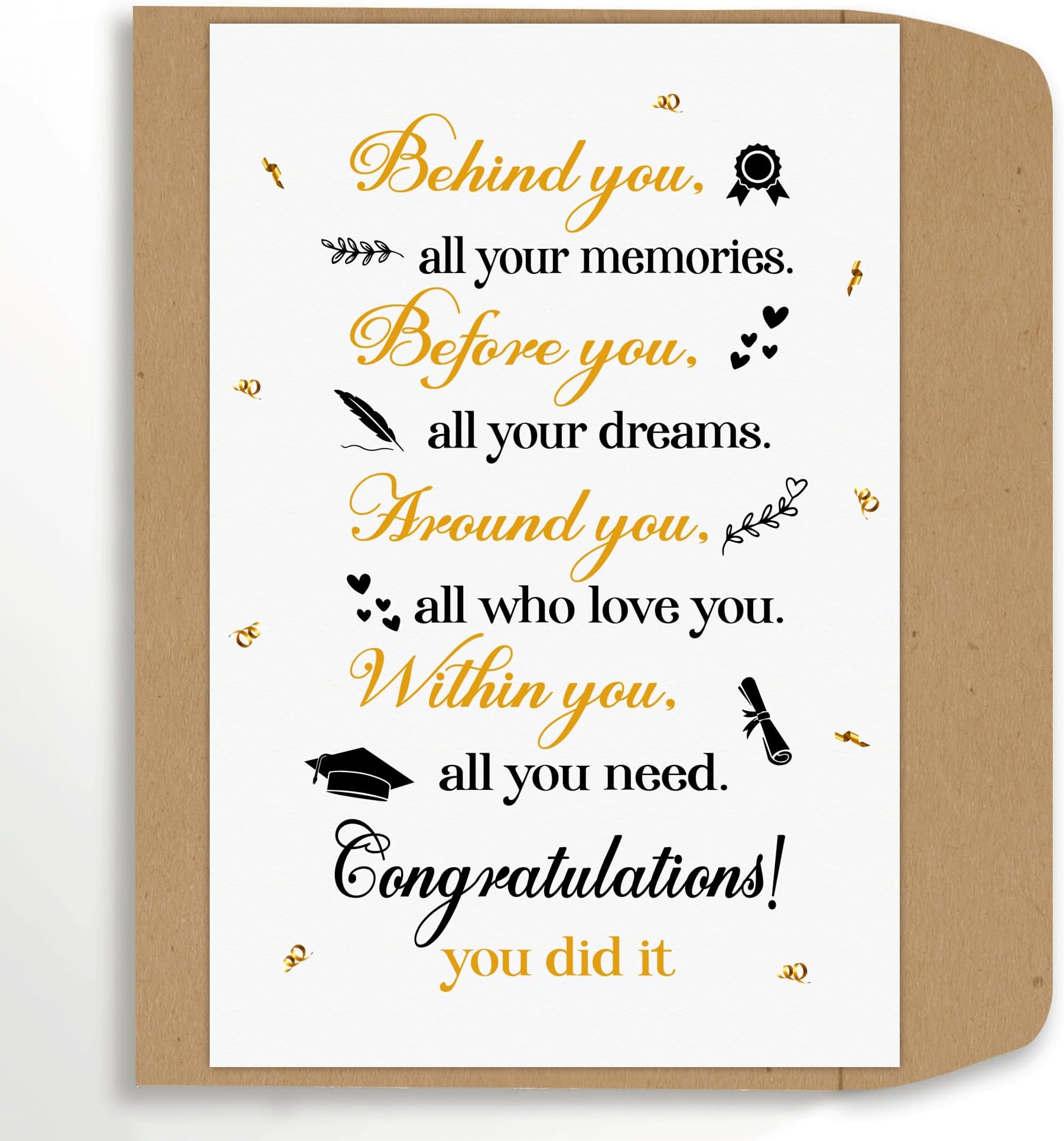 Amazon.com : popmazing Graduation Card for Him Her, Cute Graduation ...