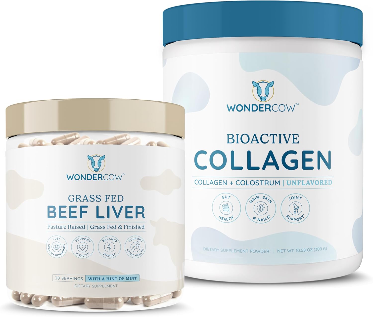 Amazon.com: WONDERCOW Bioactive Collagen w/Bovine Colostrum Powder ...