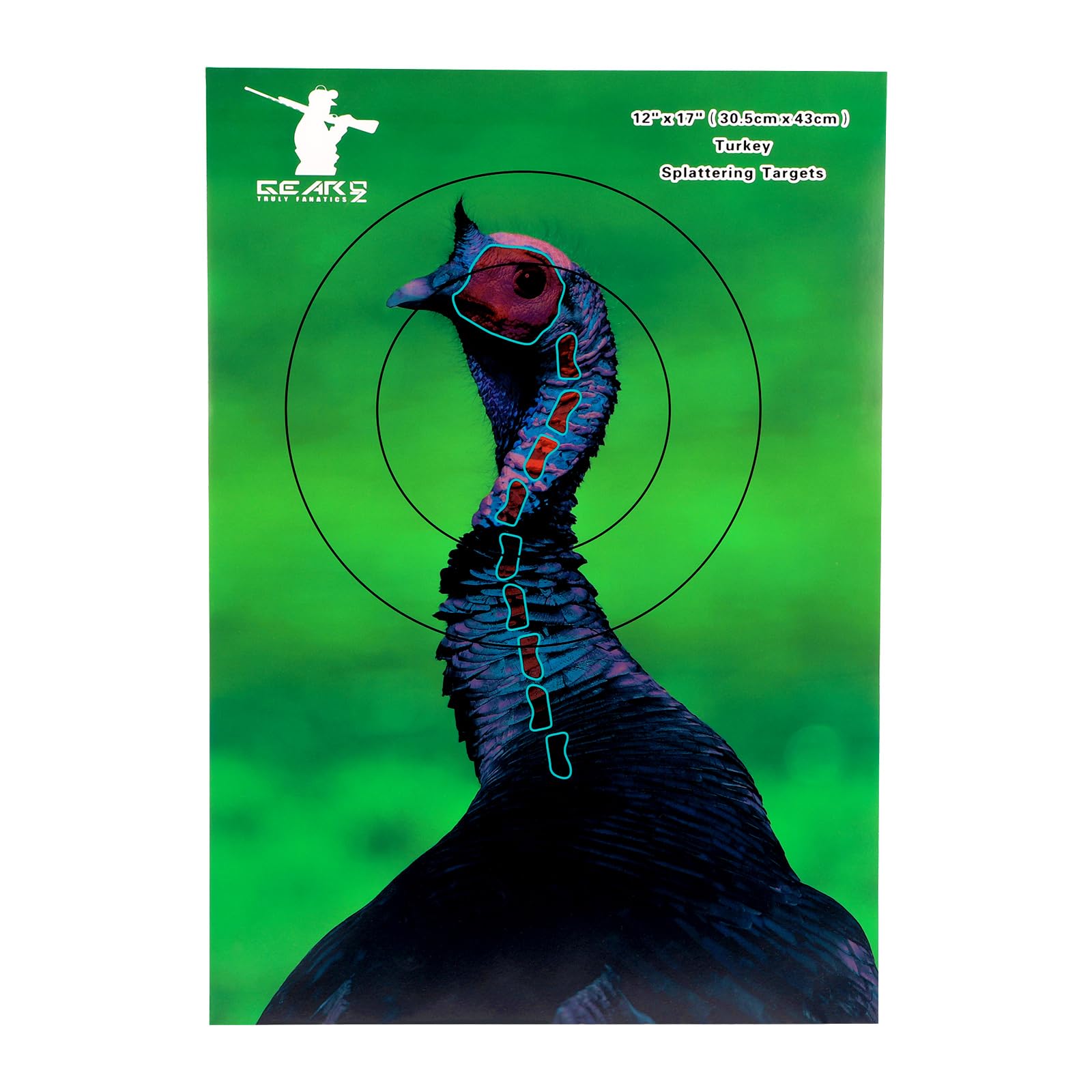 Amazon.com : GearOZ Turkey Targets for Shotgun Patterning, 15PCS 12”x17 ...