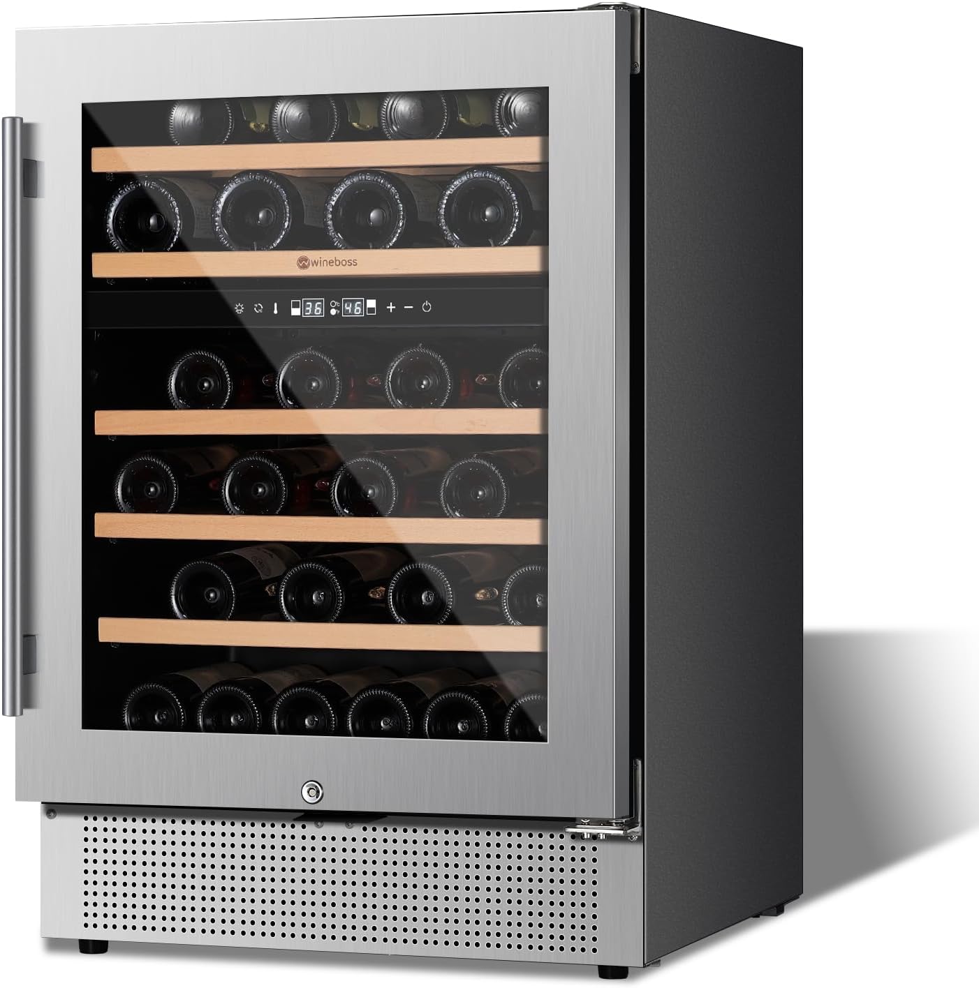 Amazon.com: BODEGA 24 Inch wine cooler,under counter wine fridge 52 Bottles with WIFI APP ...