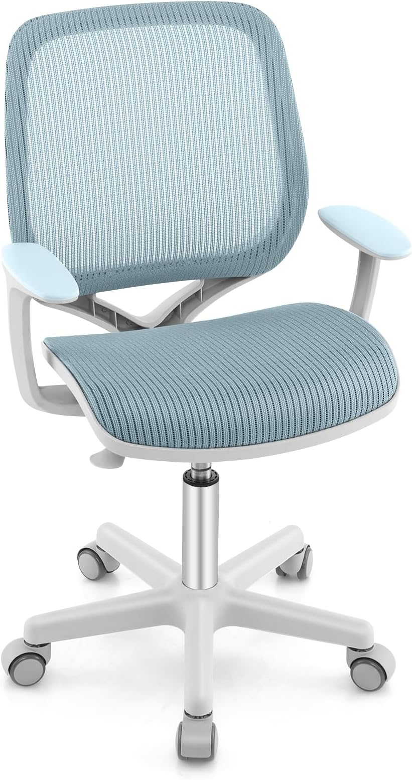 GYMAX Kids Desk Chair, Height Adjustable Children Swivel Chair with ...