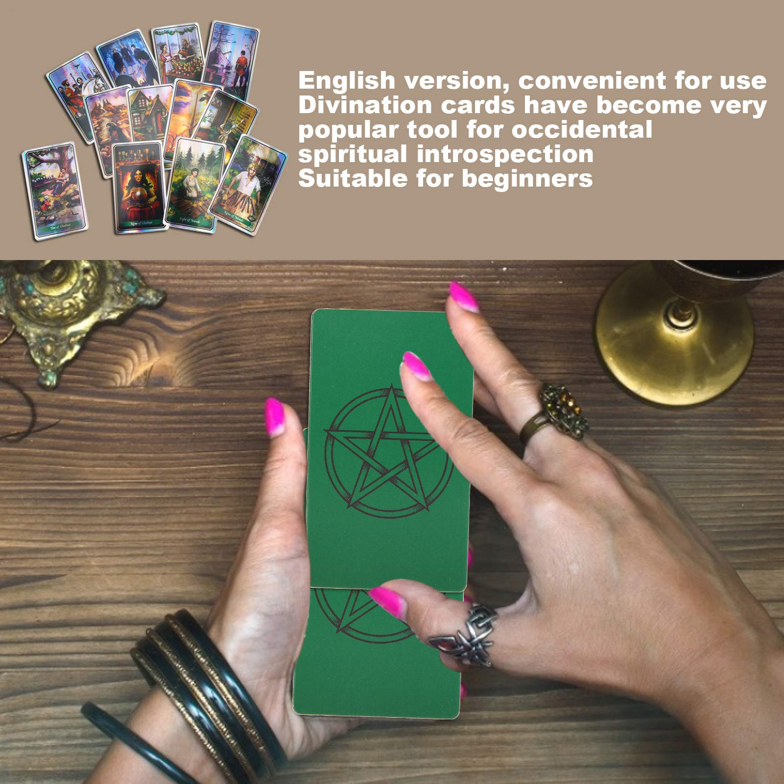 Buy 78Pcs/Set Witch Tarot Card Decks Fate Divination Card Fortune ...