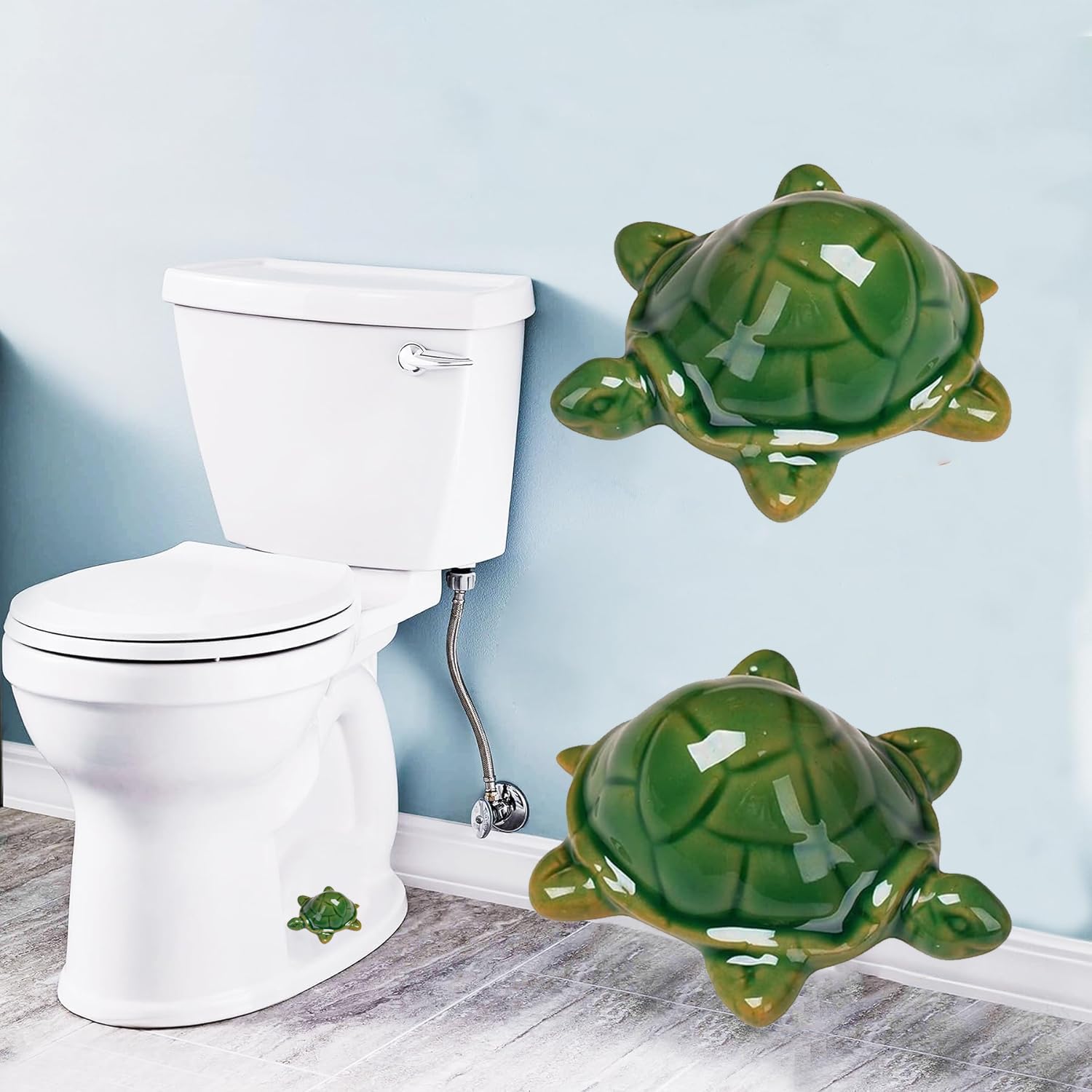 Sea Turtle Toilet Bolt Covers