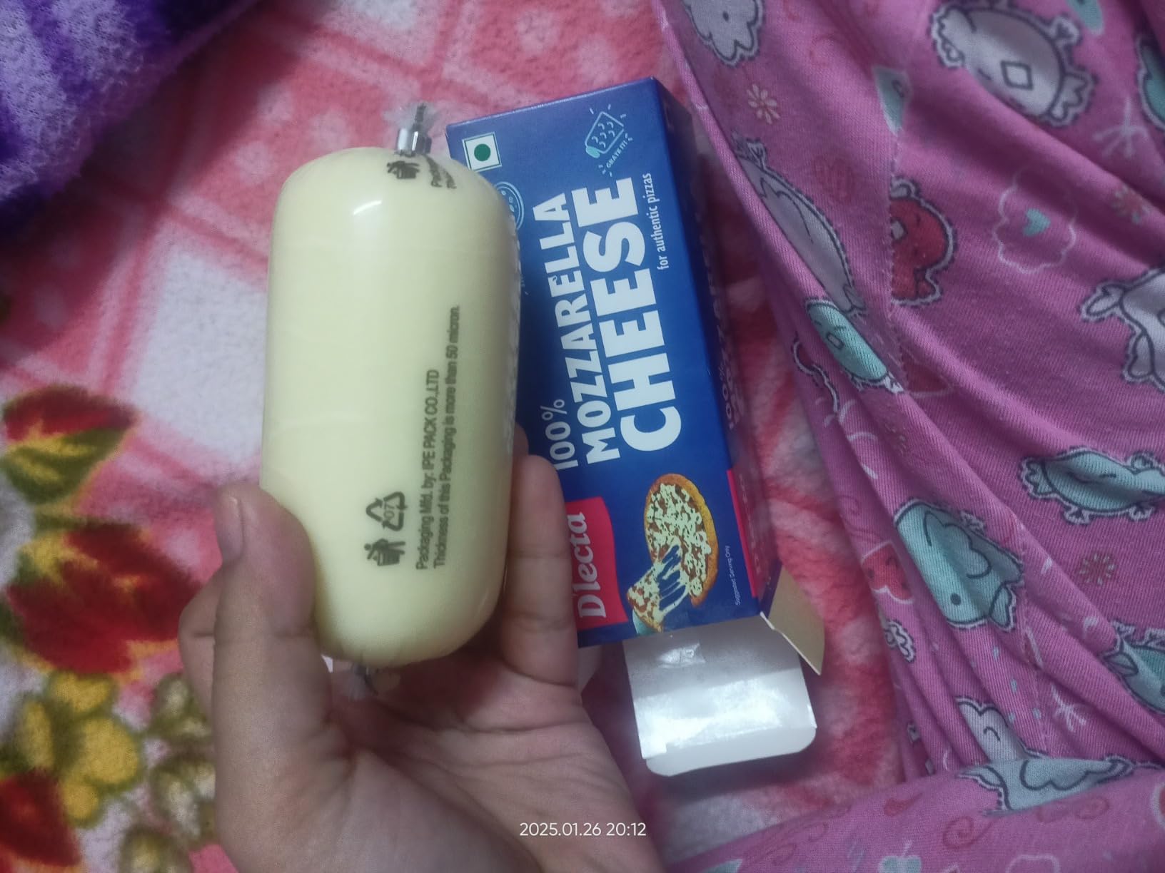 D'lecta 100% Mozzarella Cheese Block 200g – For Authentic, Stretchy ...