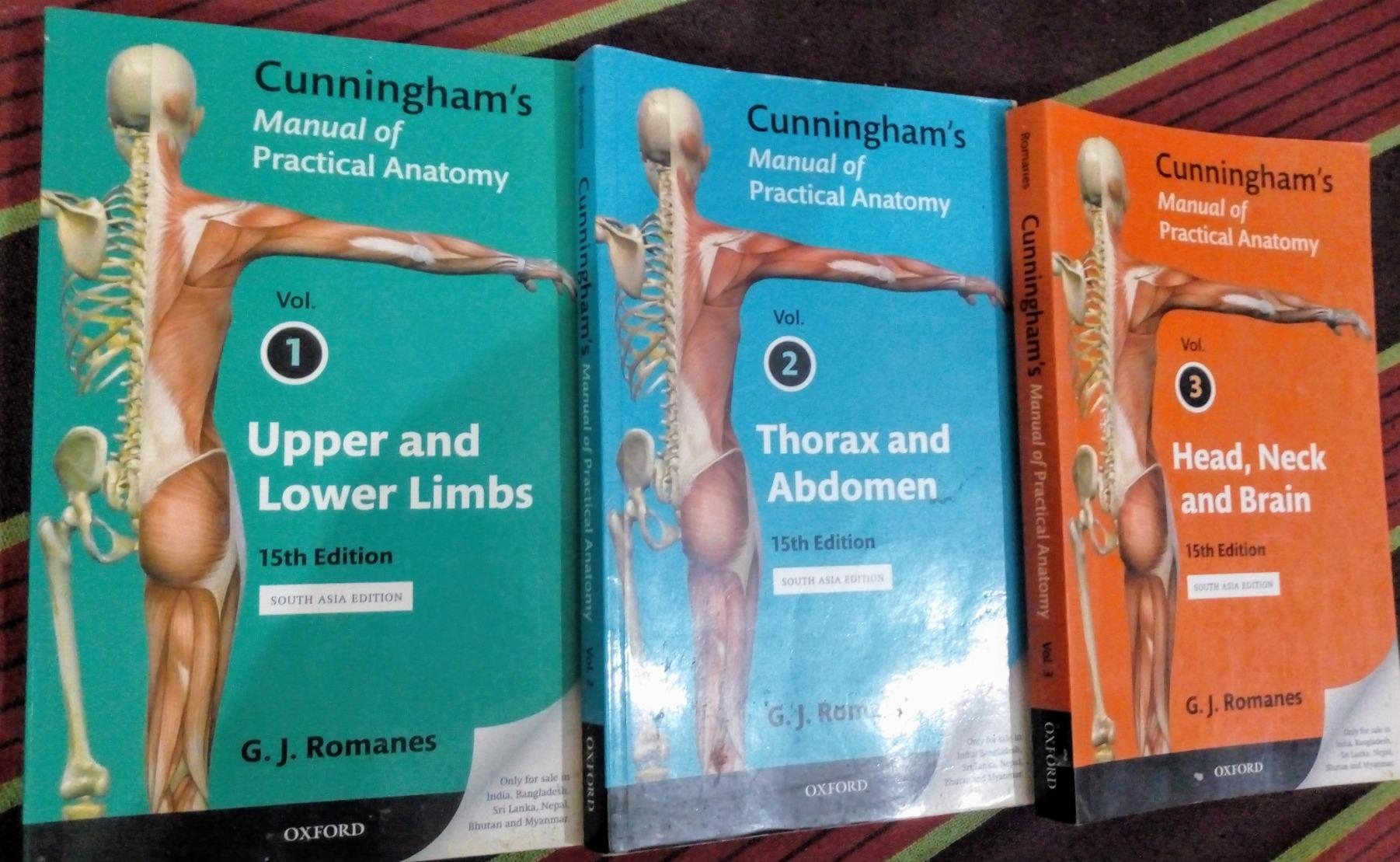 Buy Cunningham’s Manual of Practical Anatomy - 3 volume set Book Online ...