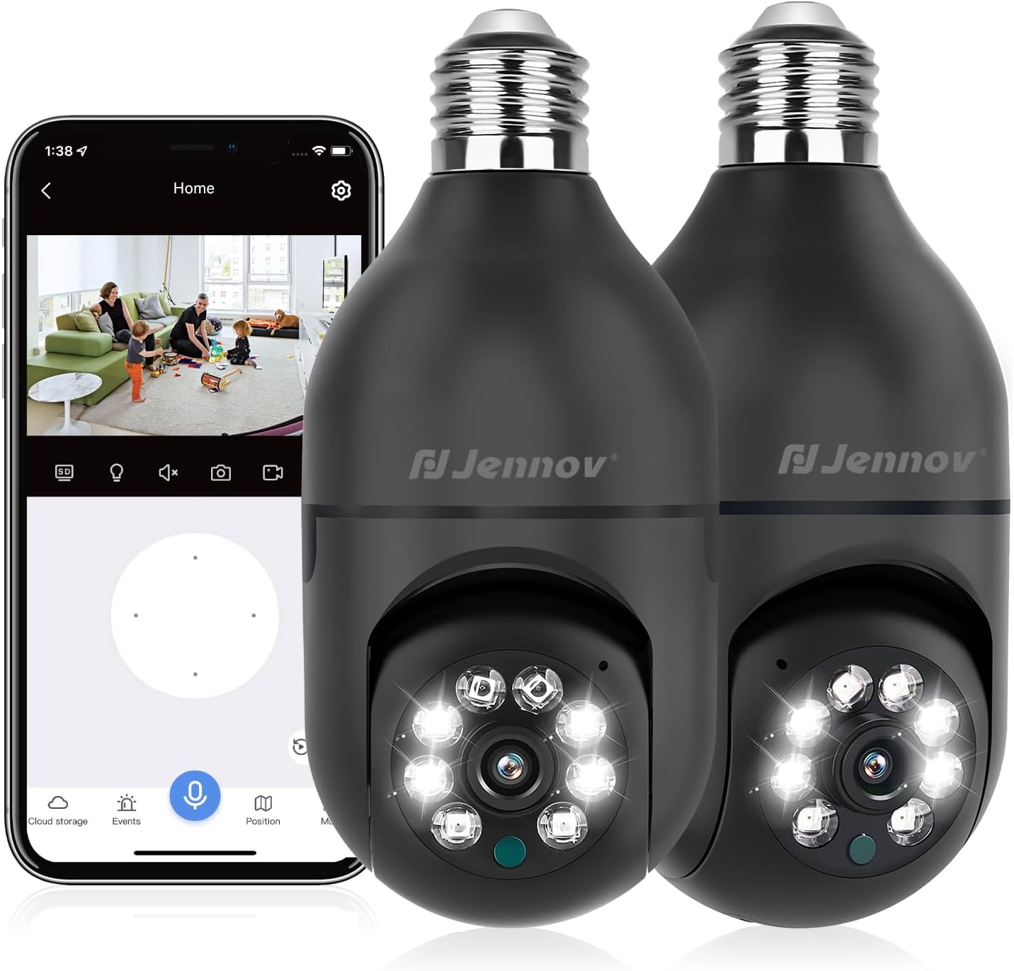 Amazon.com : Jovision Floodlight Camera Bulb - Wireless Security System ...