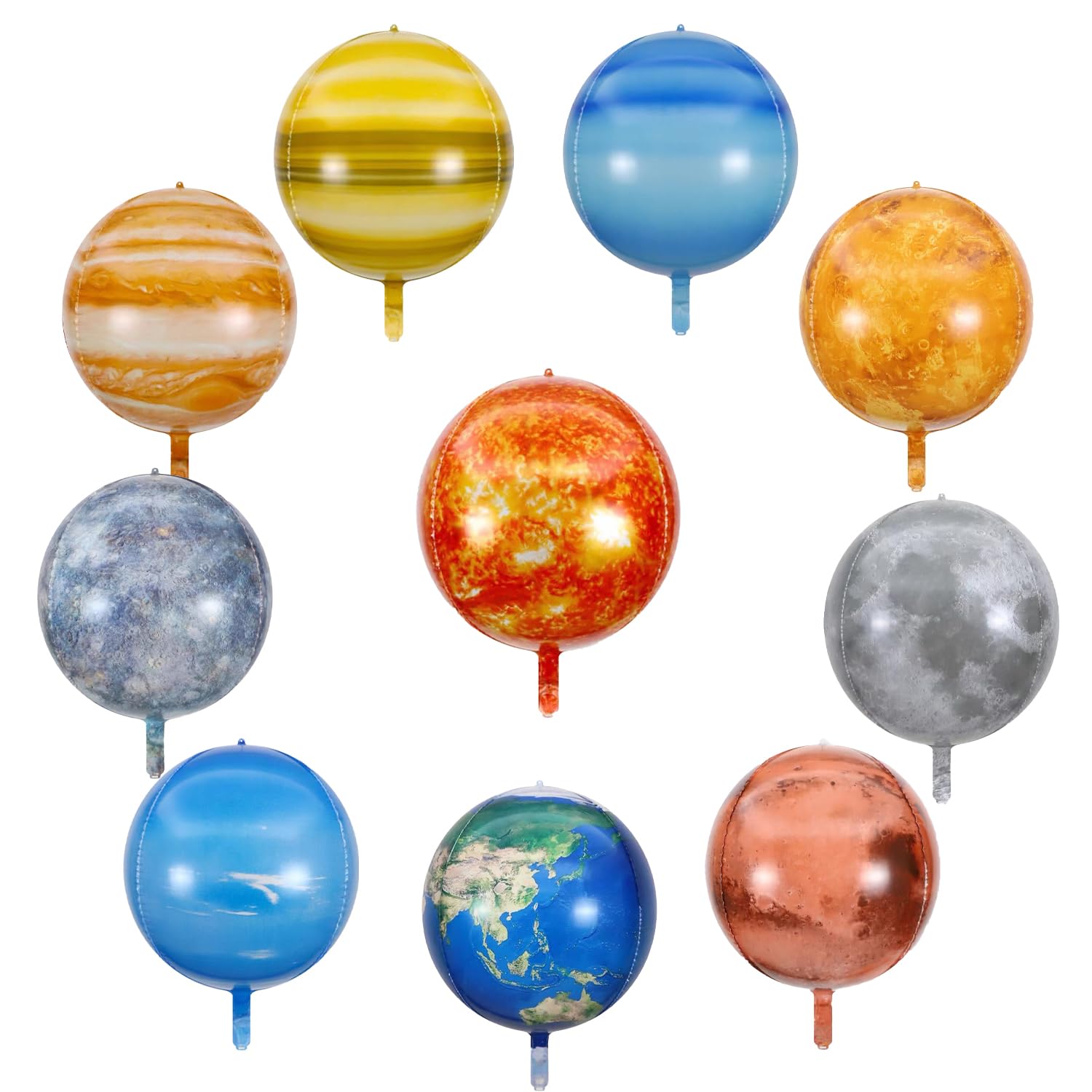Amazon.com: 10pcs 22inch Solar System Balloon, 3D Planet Balloon Space ...
