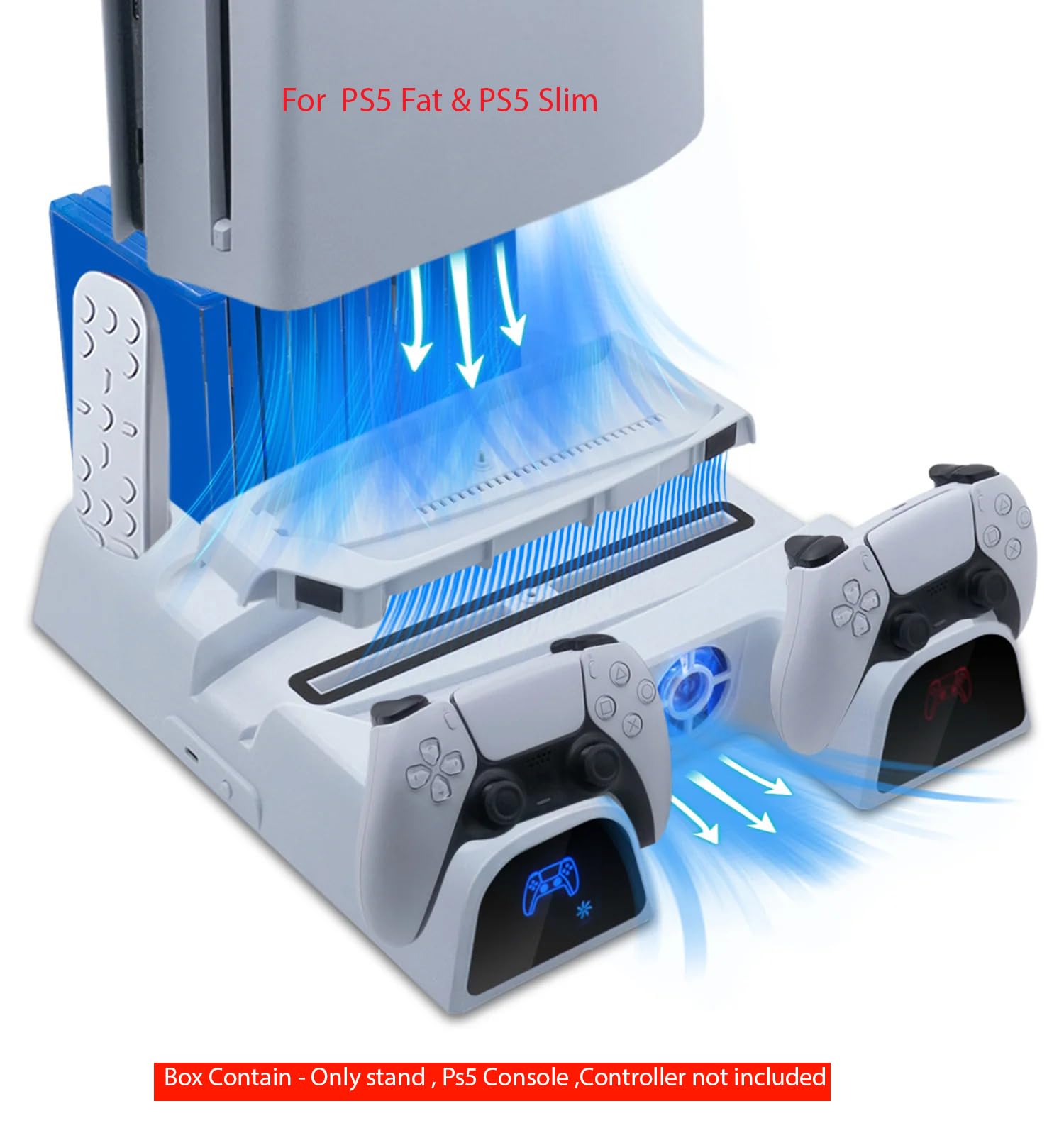 New World Multifunction Cooling Stand and Controller Charger for PS5 ...