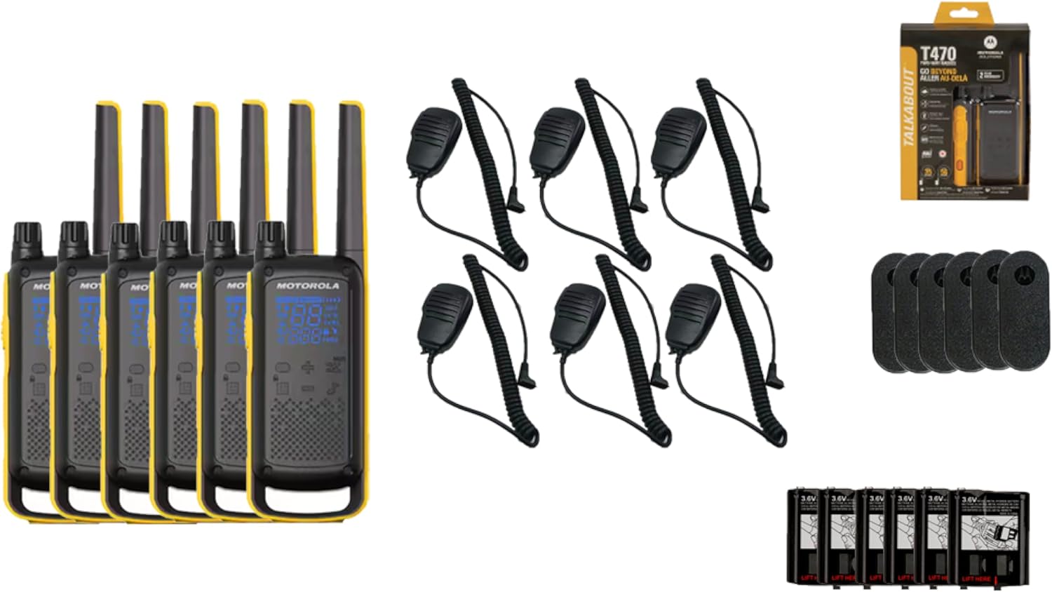 Amazon.com: Motorola Solutions Portable FRS Talkabout T470 Two Way ...