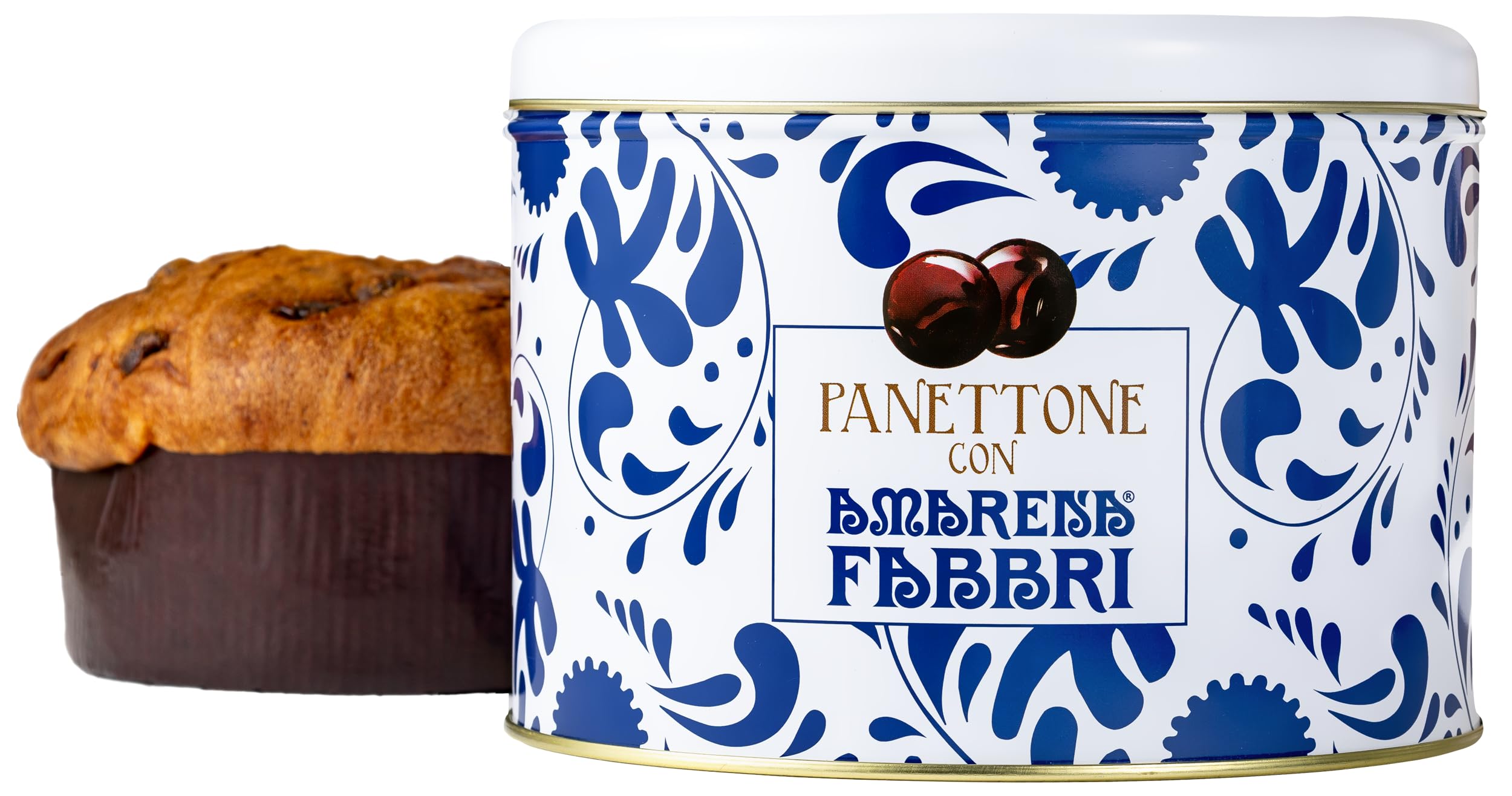 Amazon.com: Amarena Fabbri Cherries Panettone, Italian holiday cake ...