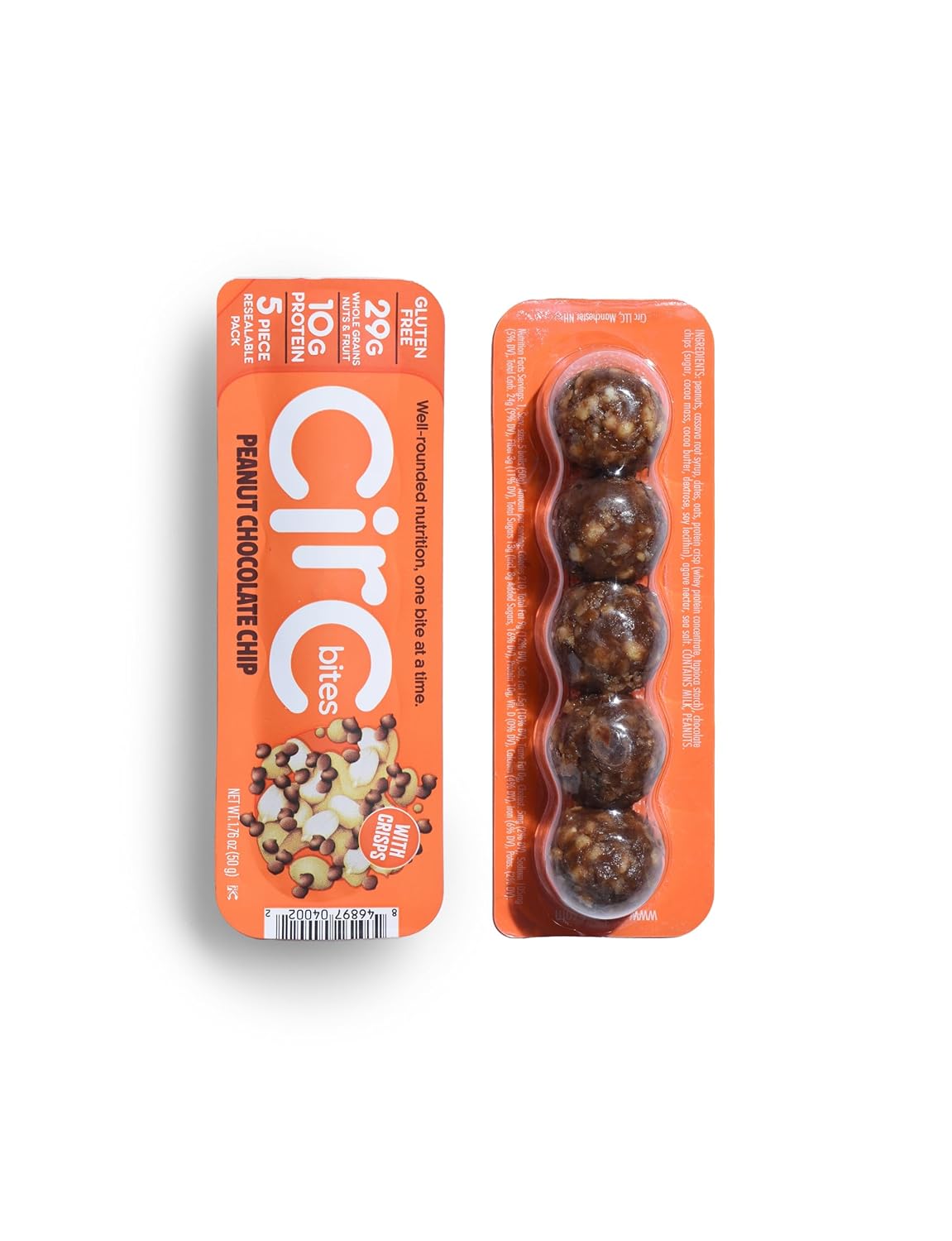 Amazon.com : CirC Protein Balls, Peanut Chocolate Chip 12 Pack, Gluten ...
