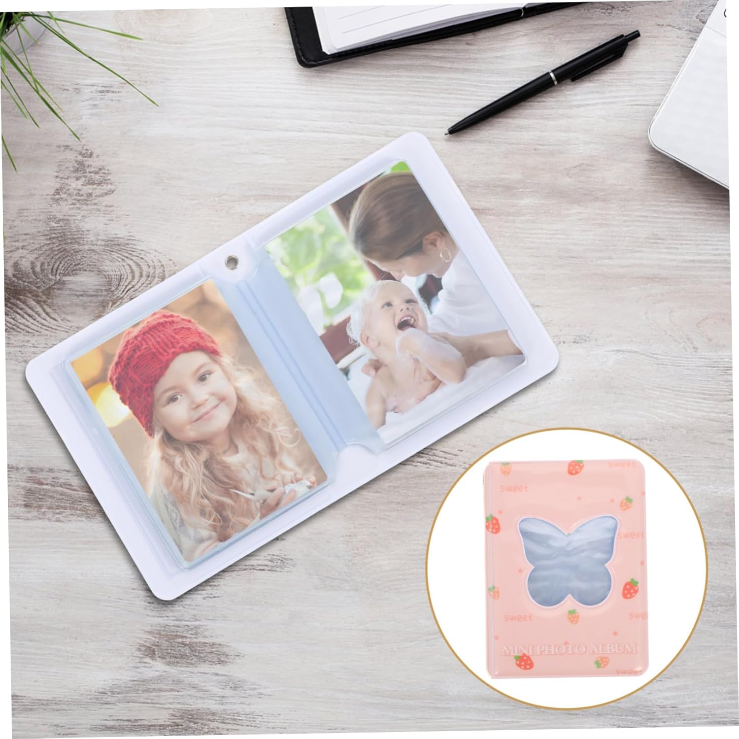 ULDIGI Keychain Album Tiny Book First Year Scrapbook Picture Album ...