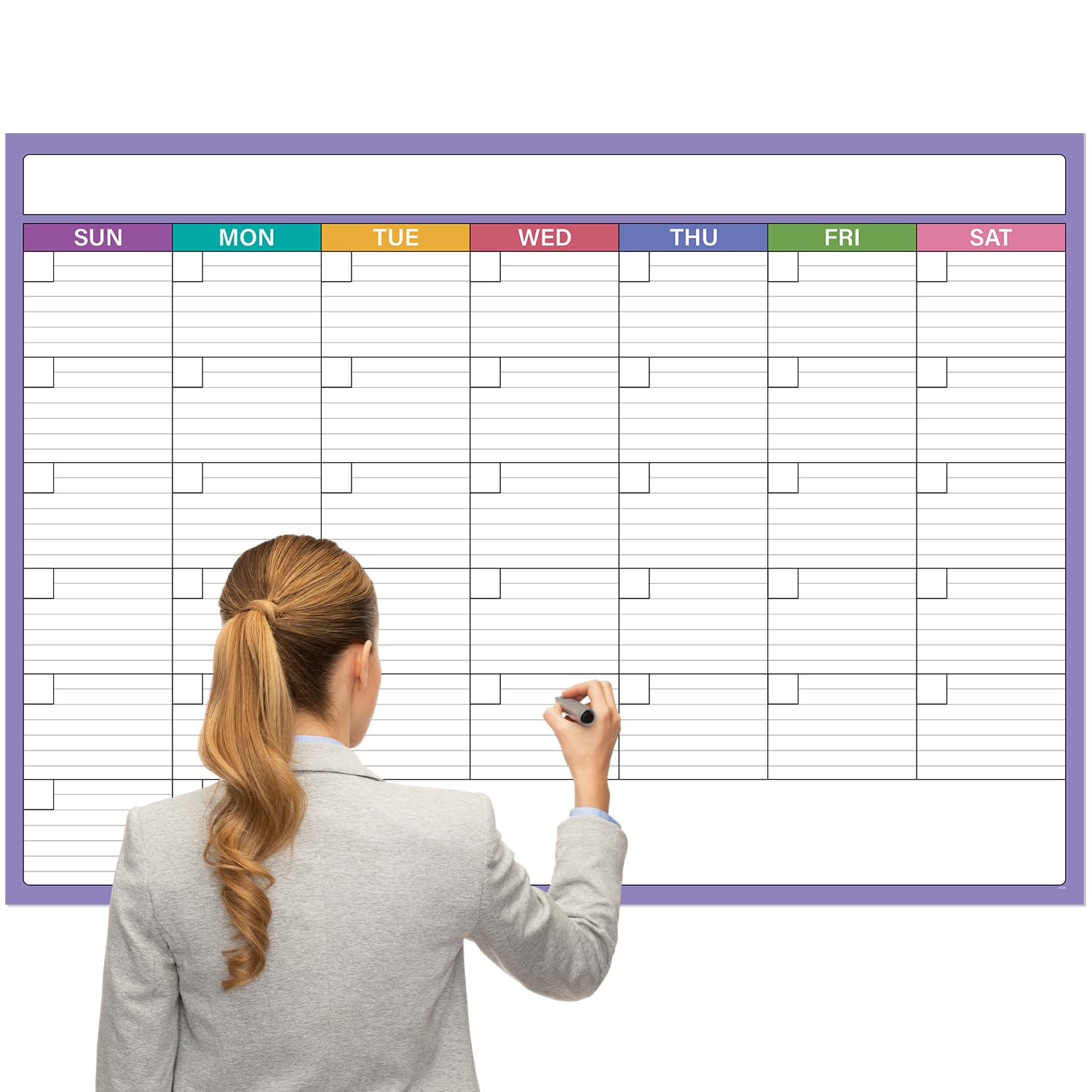 Snapklik.com : Large Dry Erase Calendar For Wall - 39.9" X 27.7", Extra ...