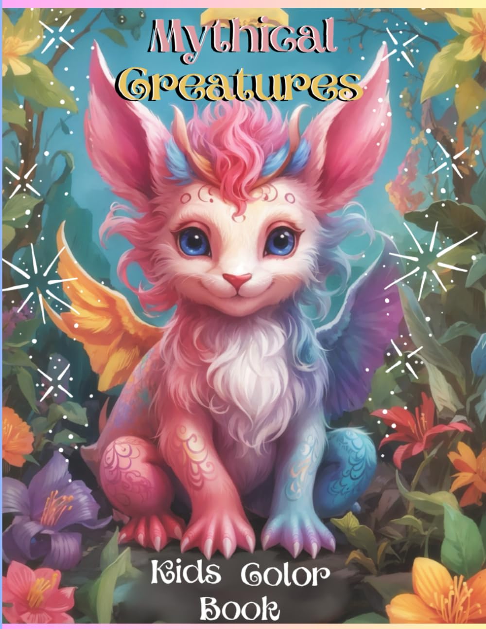 Amazon.com: Mythical Creatures Kids Coloring Book: Cute myth magical ...