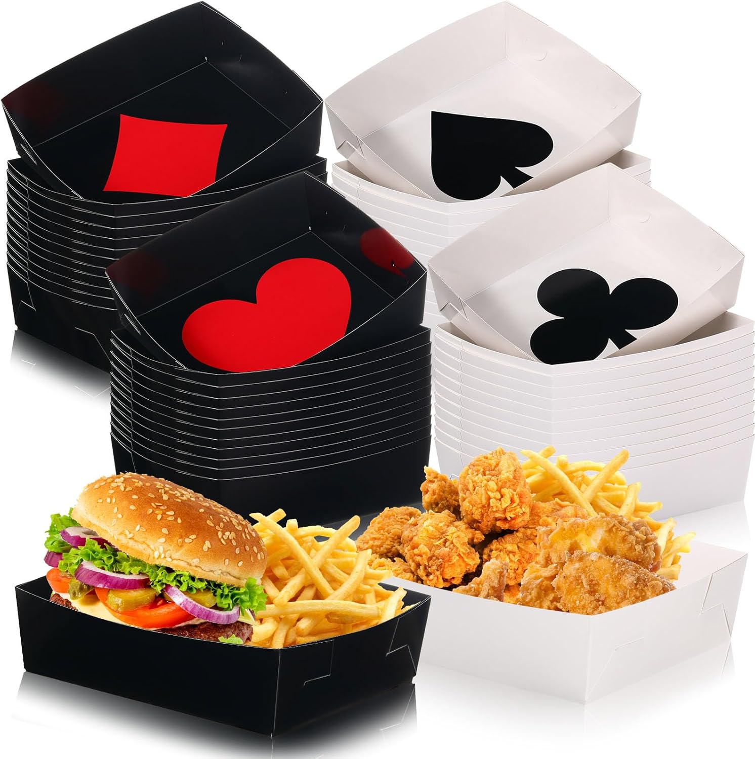 Amazon.com: Fulmoon 48 Pack Casino Party Supplies 5 lb Large Poker ...