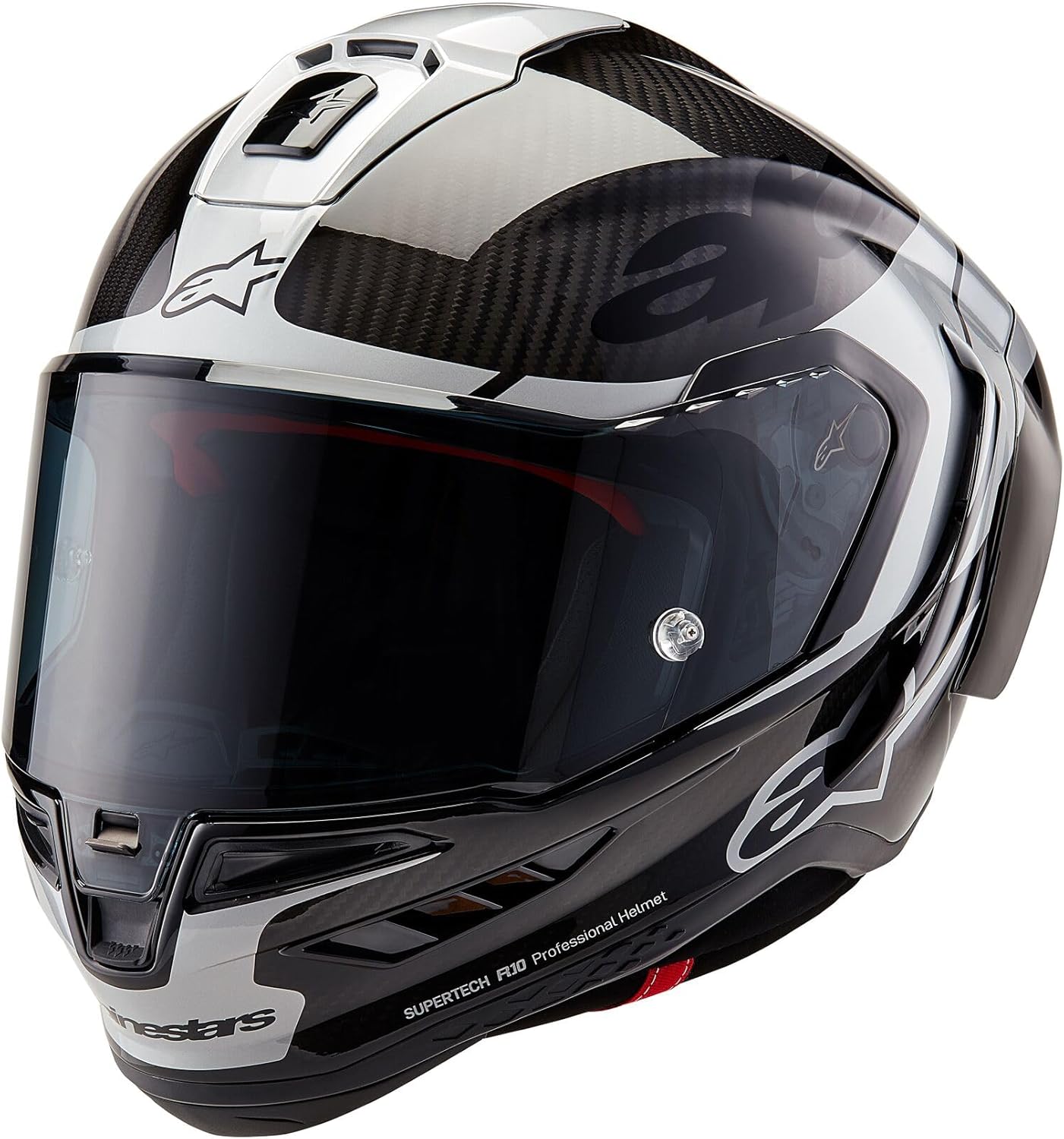 Amazon.com: Alpinestars Supertech R10 Element Helmet, Carbon Fiber ...