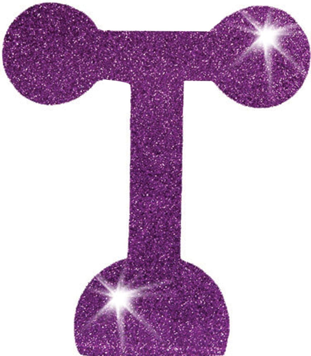 Amazon.com: Fiber Craft Glitter Foam Alphabet Letters Sticker, T, 6-Inch
