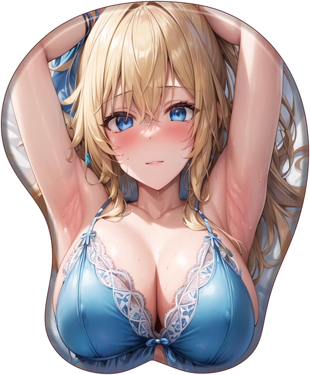 Amazon.co.jp: 3Dマウスパッド 立体デザイン おっぱい＆お尻付き 可愛いチェスト マウスパッド ICカードステッカーセット付き 水洗い可 耐久性 人間工学設計で乳首付き 突起あり ...