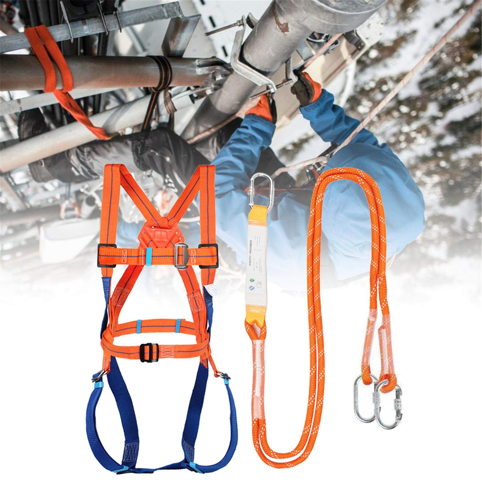 Full Body Safety Harness Set Fall Protection Roofing Bucket Kit ...